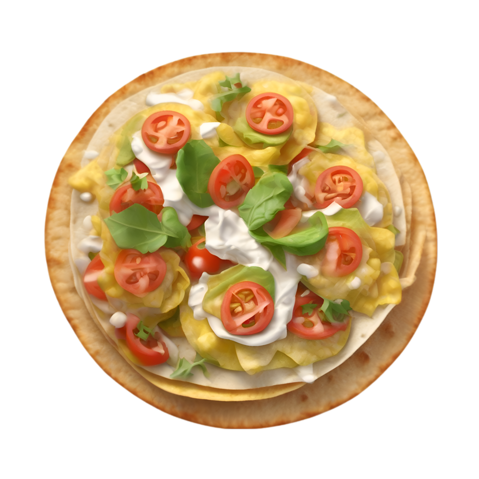 AI generated Close-up image of Tostadas food clipart. Ai-Generated ...