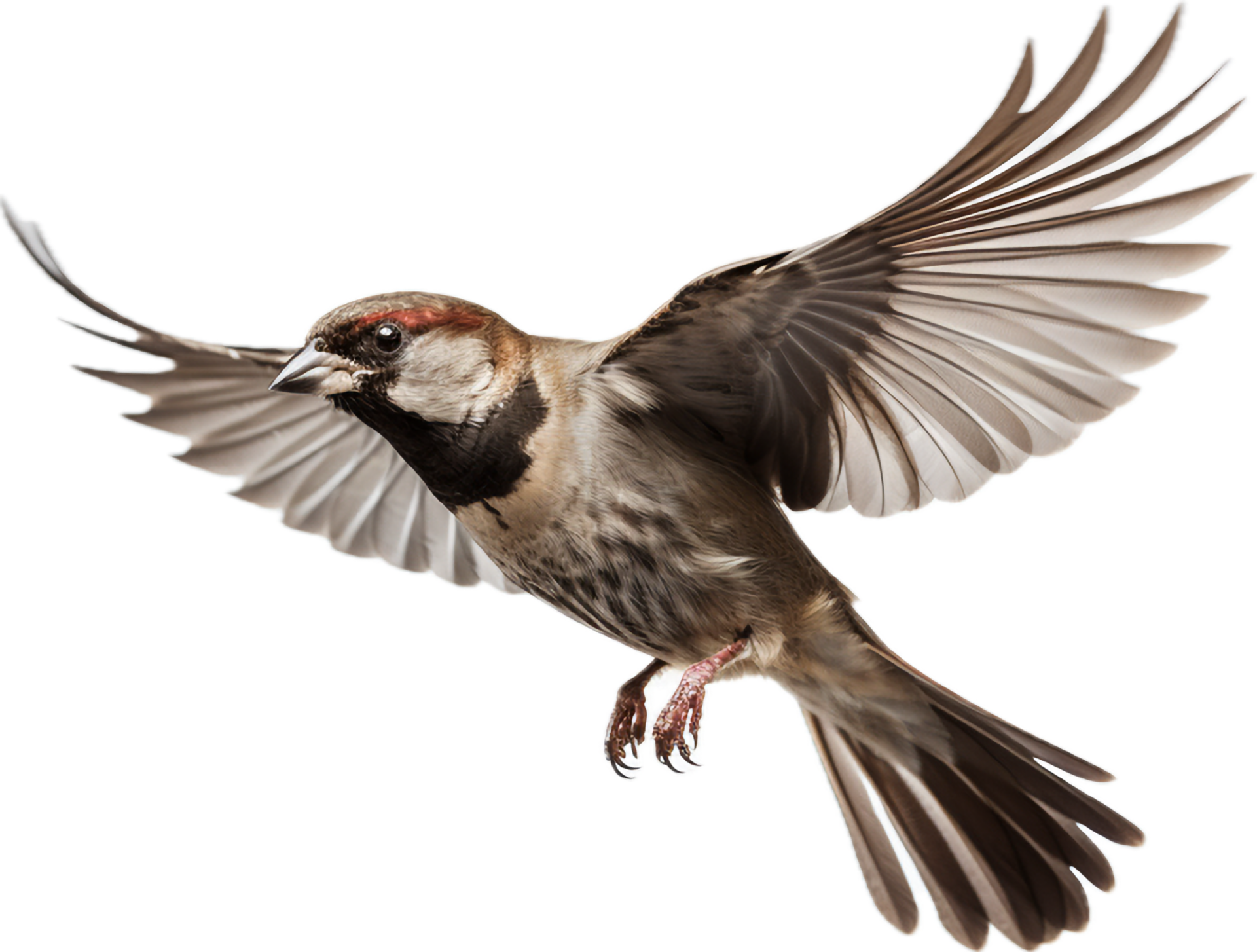 AI generated flying sparrow png 35594536 PNG