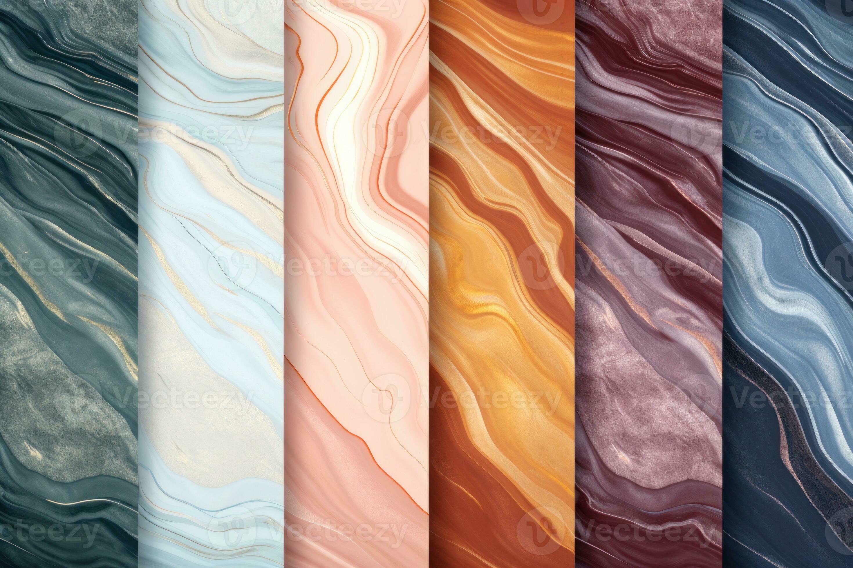 ai generado mármol textura de diferente colores. variedad y opciones para mármol superficies ...