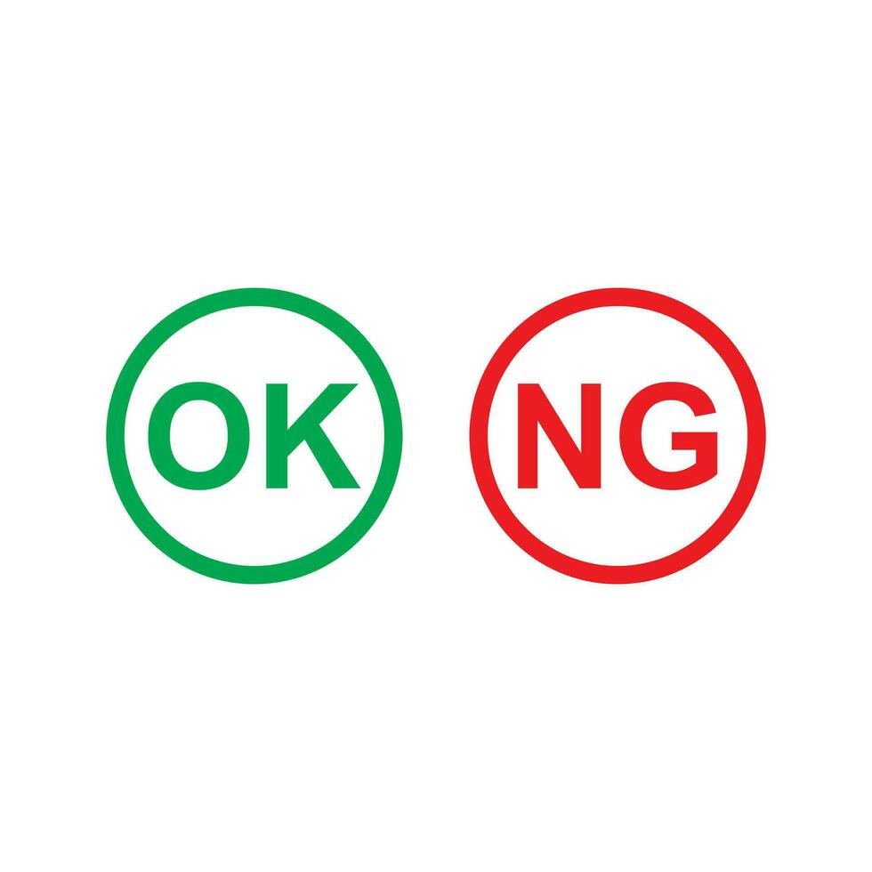ok and ng not good label for quality control factory 35602753 Vector ... ok and ng not good label for quality control factory 35602753 Vector ...