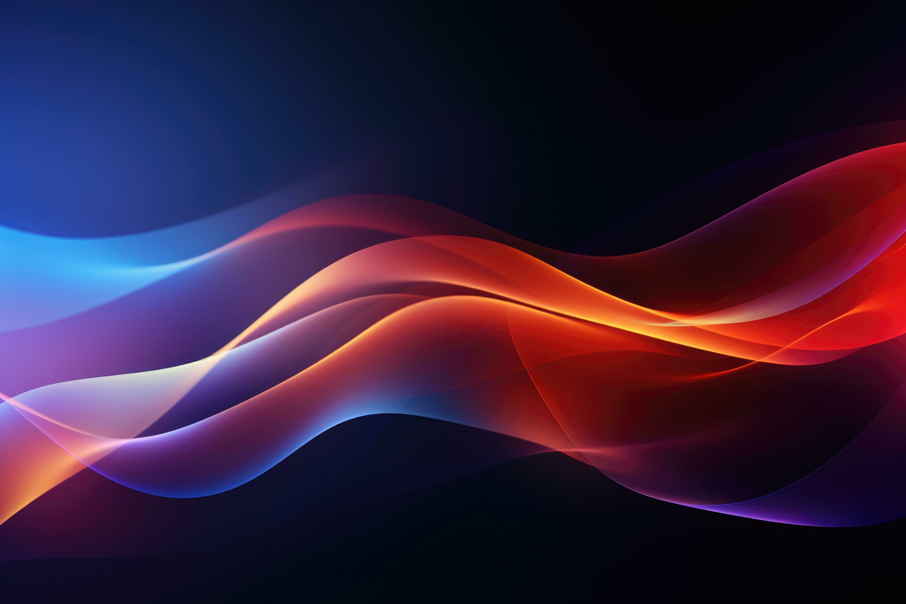 Ai Generated Abstract Modern Gradient Abstract Waves Background With Minimal Style Dynamic