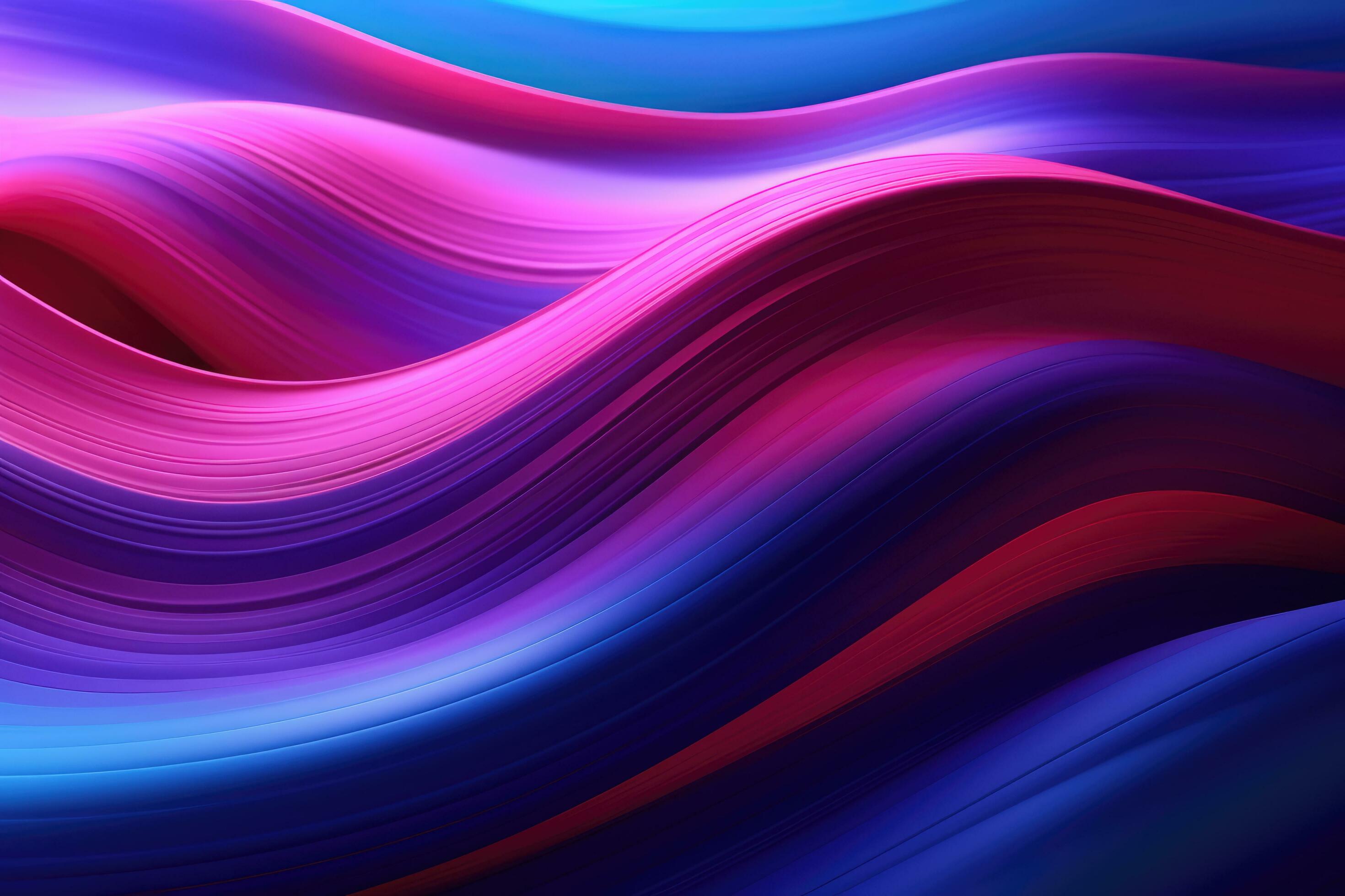 Ai Generated Abstract Modern Gradient Abstract Waves Background With