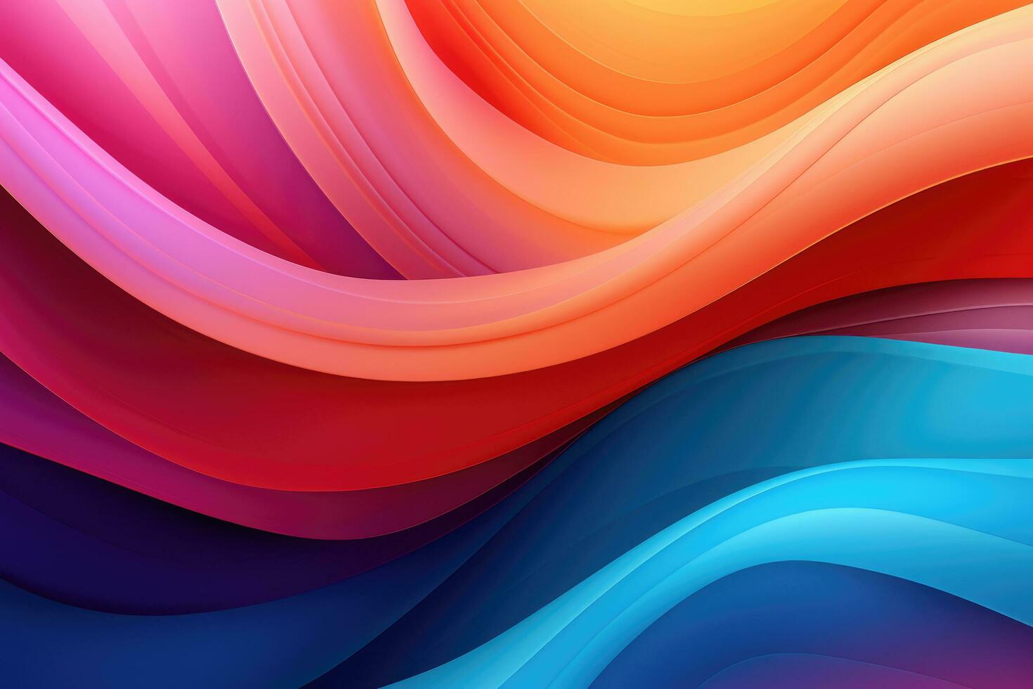 Ai Generated Abstract Modern Gradient Abstract Waves Background With Minimal Style Dynamic