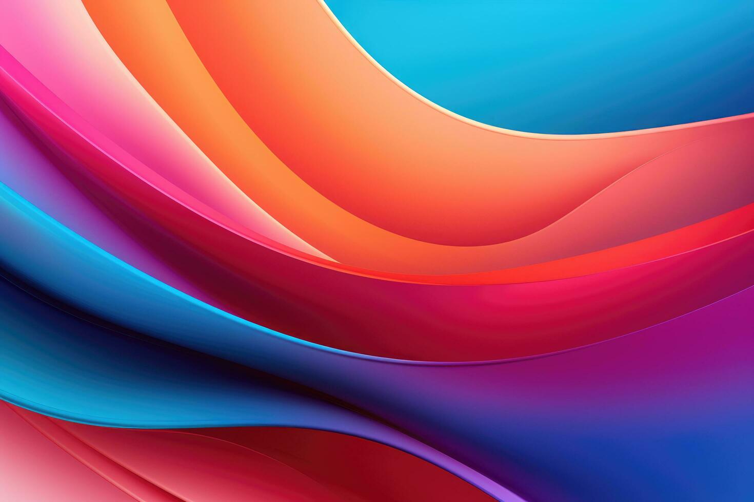 Ai Generated Abstract Modern Gradient Abstract Waves Background With Minimal Style Dynamic