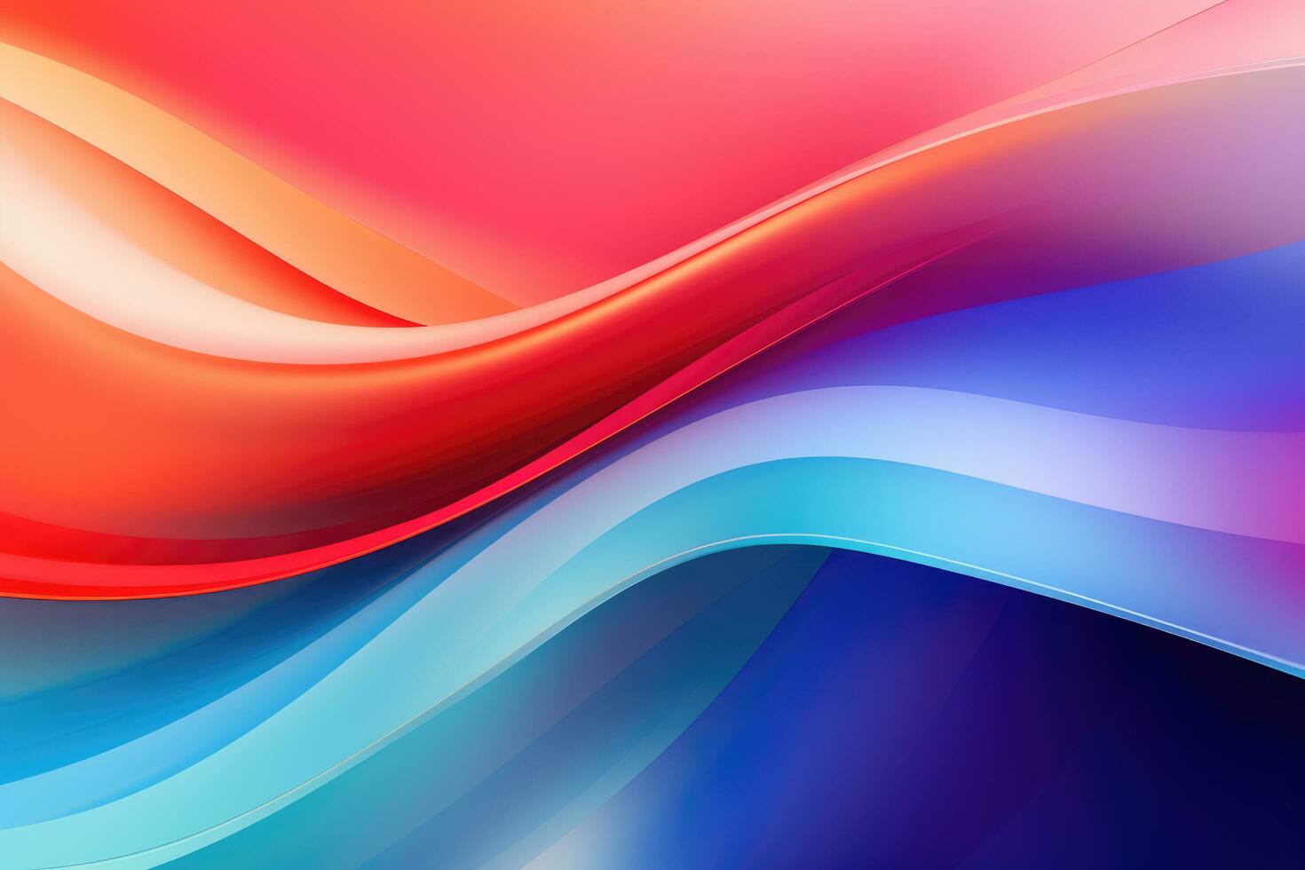 Ai Generated Abstract Modern Gradient Abstract Waves Background With Minimal Style Dynamic