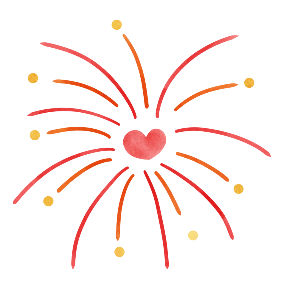 Red yellow orange fireworks 35621083 PNG