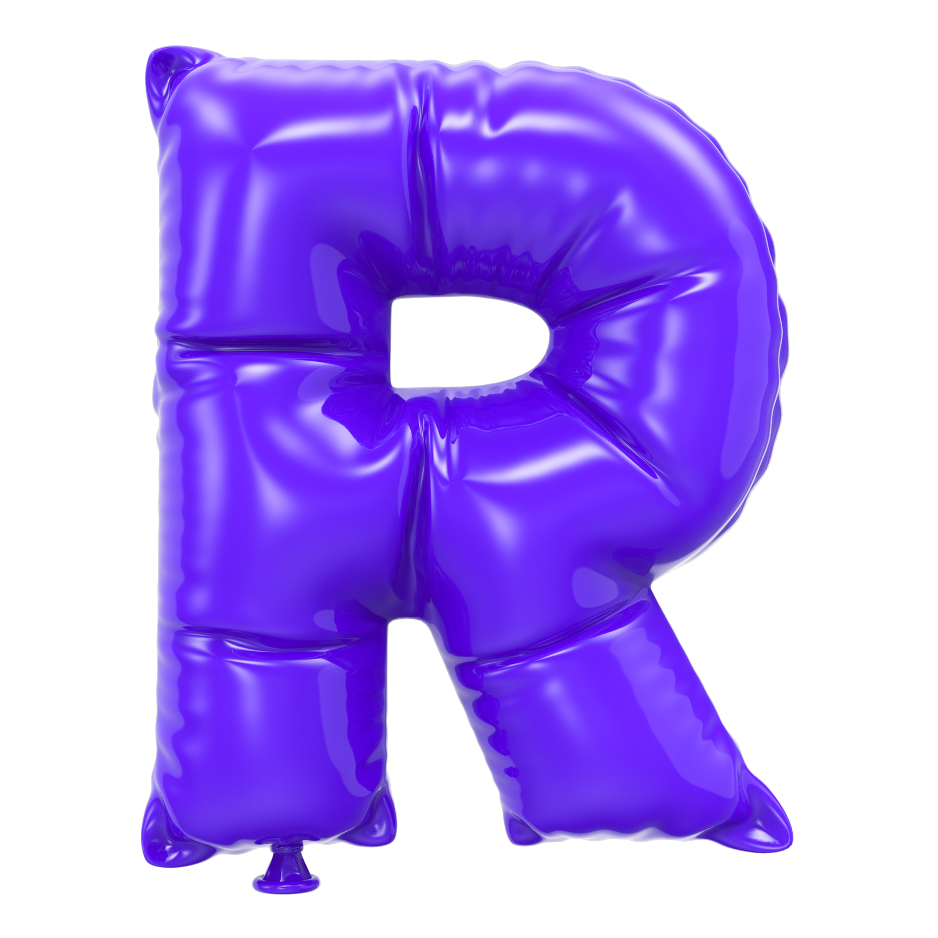R Font Balloon 3D Rendering 35621531 PNG