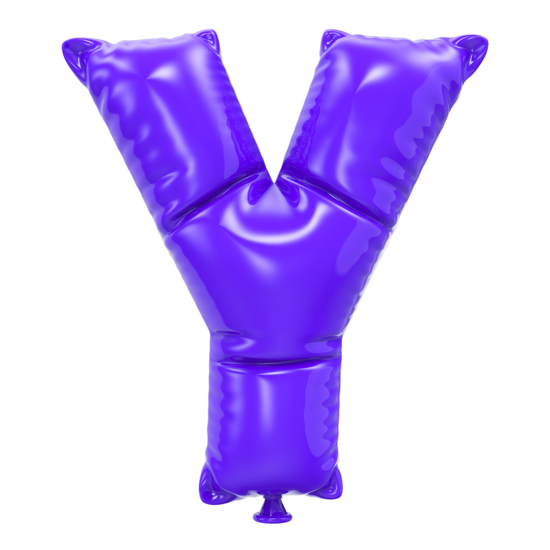 Y Font Balloon 3D Rendering 35621532 PNG
