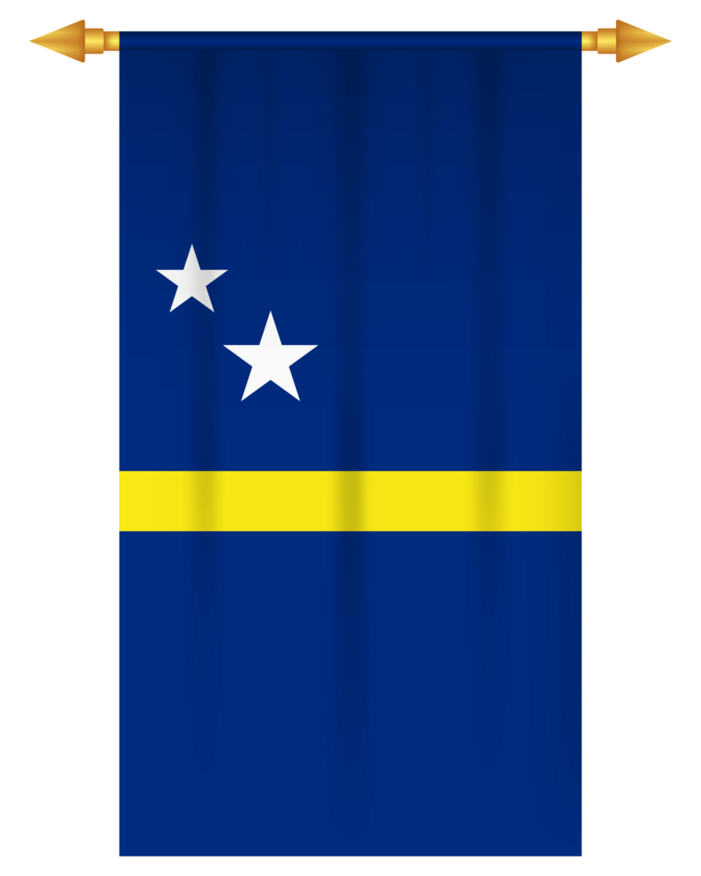 Curacao Flag Vertical Football Pennant 35621620 Png