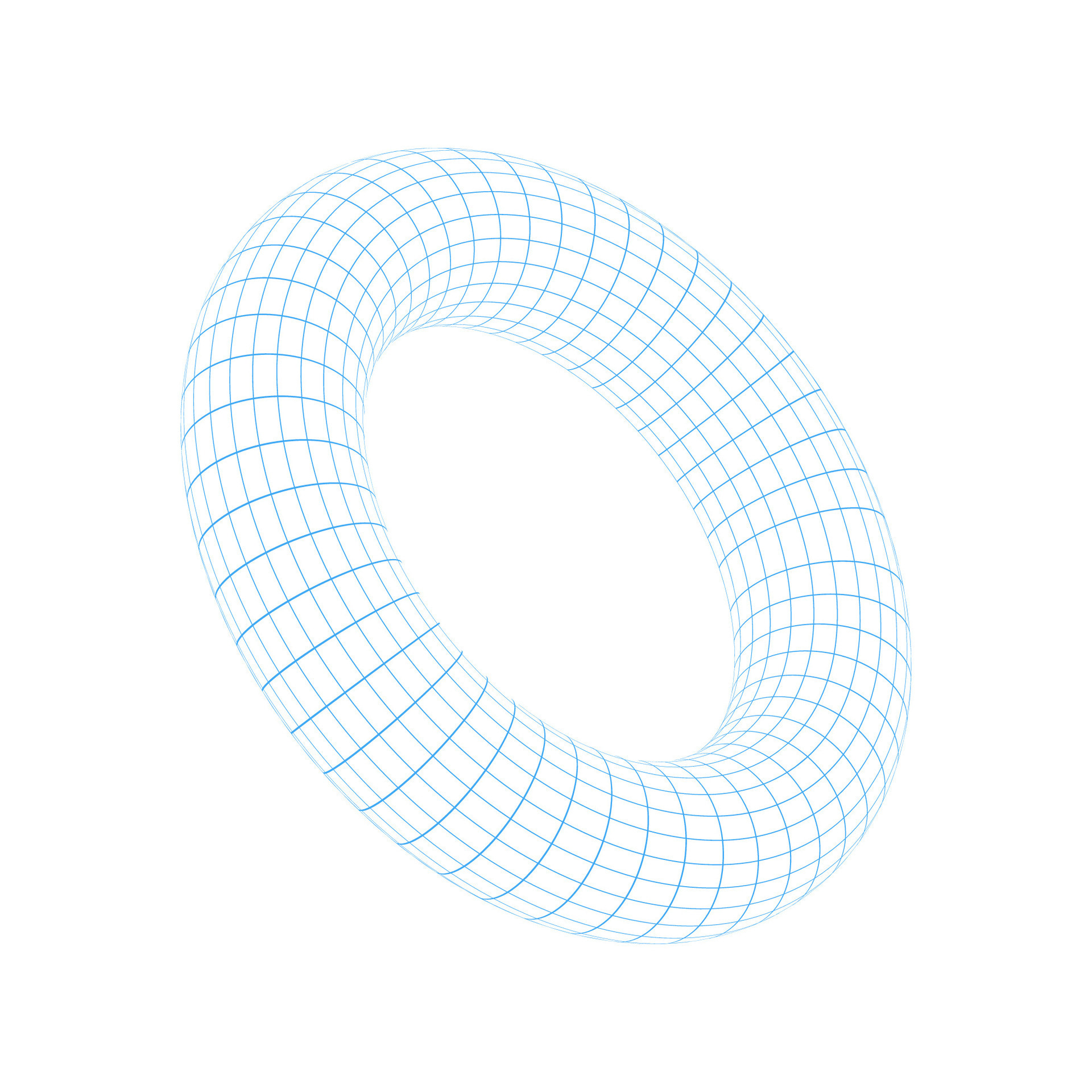 Torus wireframe vector. Abstract geometric shape with torus 35621738 ...