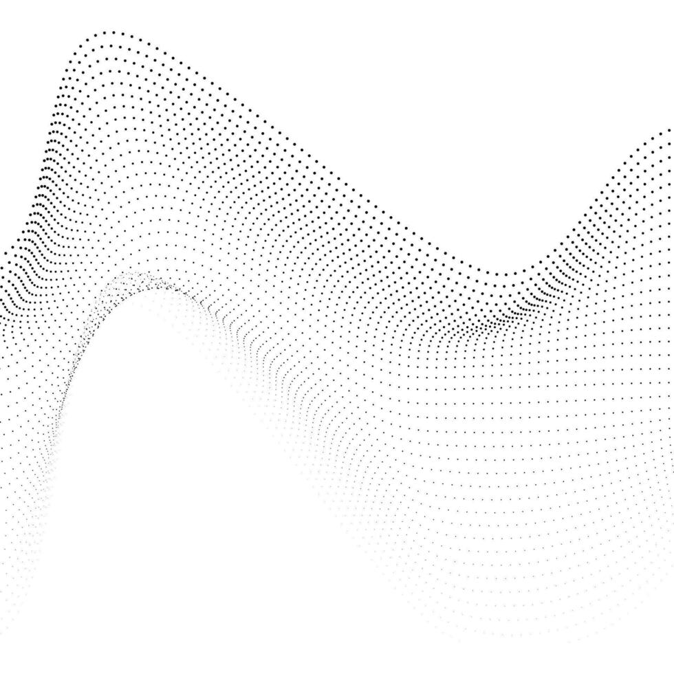 Flowing Dots Particles Wave Pattern Halftone Gradient Background 35621742 Vector Art At Vecteezy