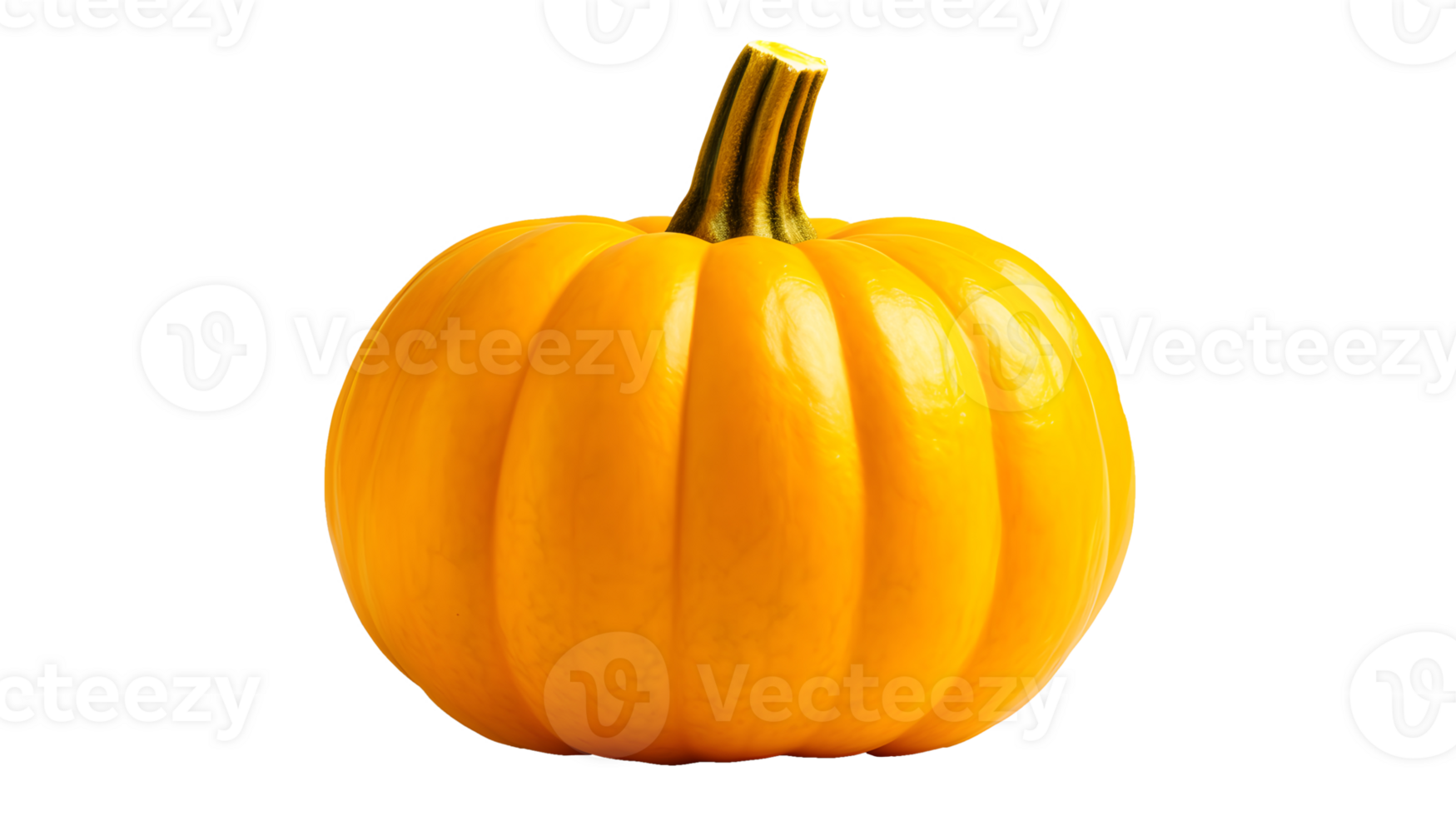AI generated Close up photo of one fresh, tasty, orange and big pumpkin ...