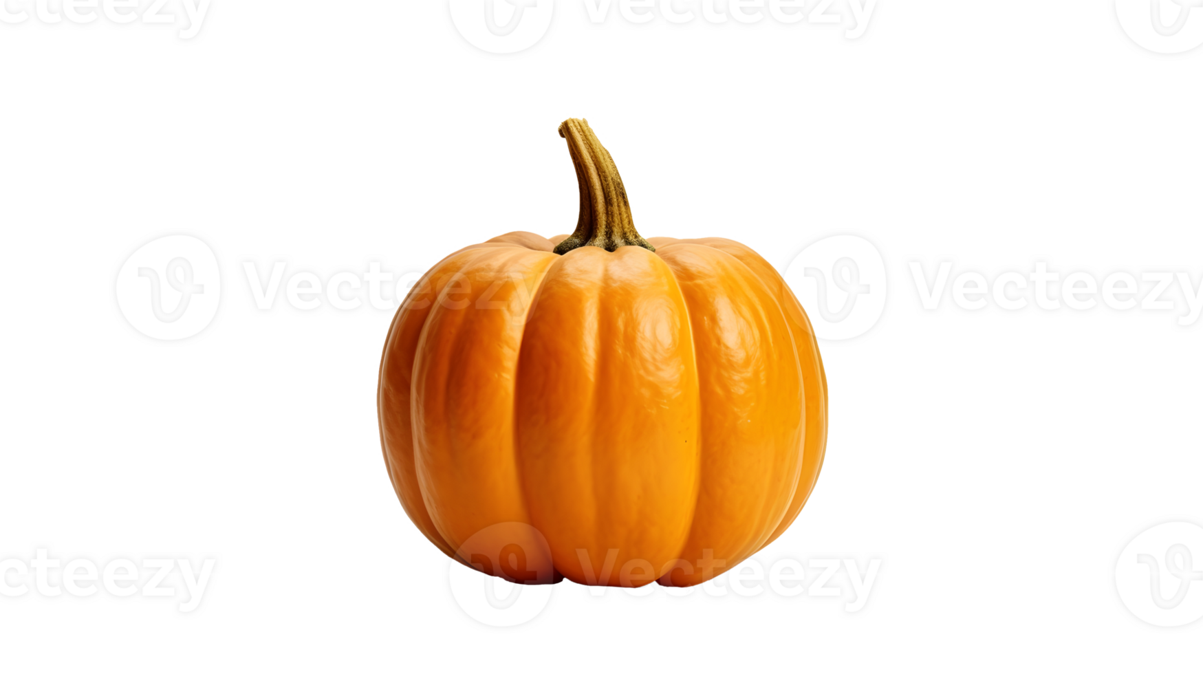 AI generated Close up photo of one fresh, tasty, orange and big pumpkin ...