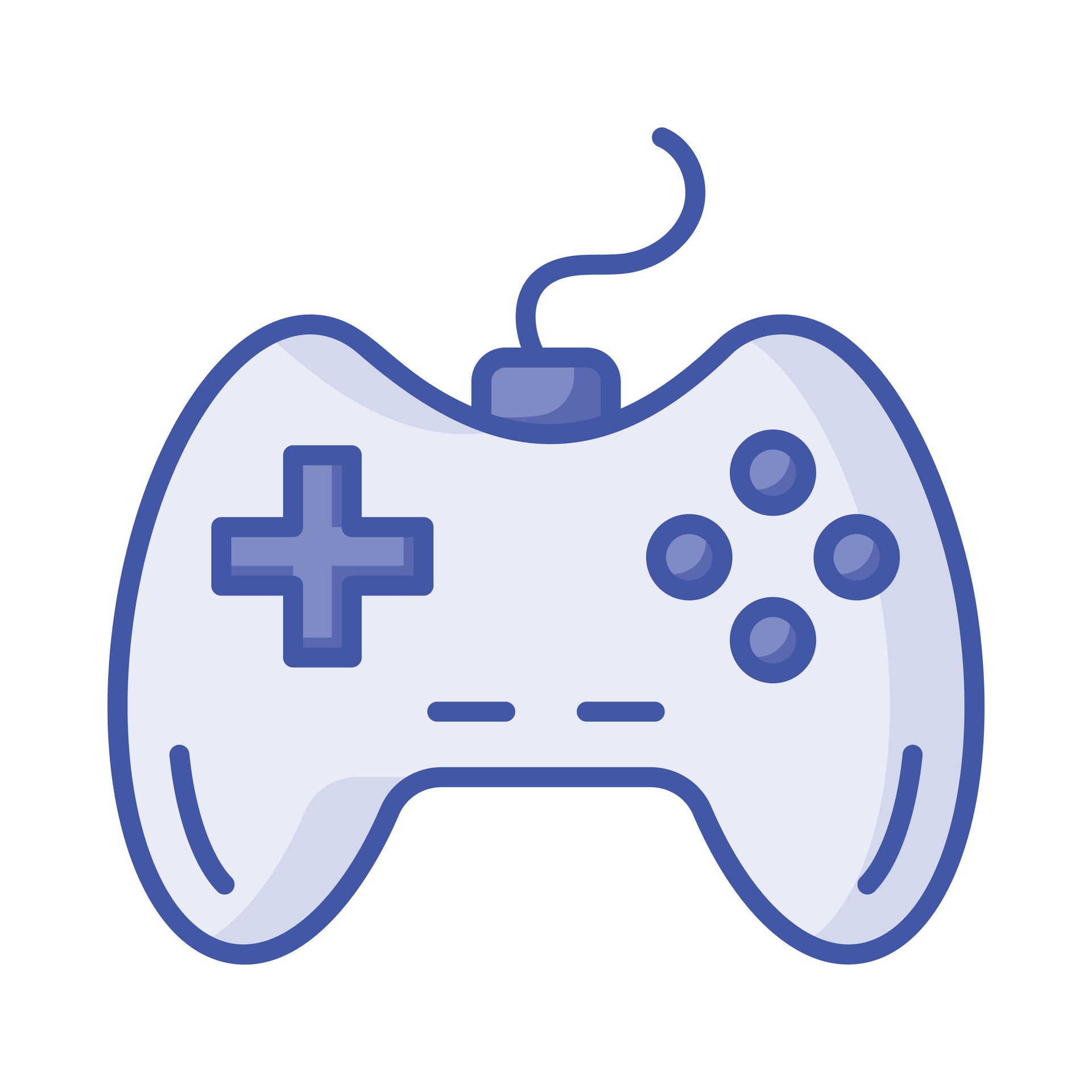 Game Console Or Game Controller Computer Gaming Gamepad Vector Icon Of Joystick Gamepad