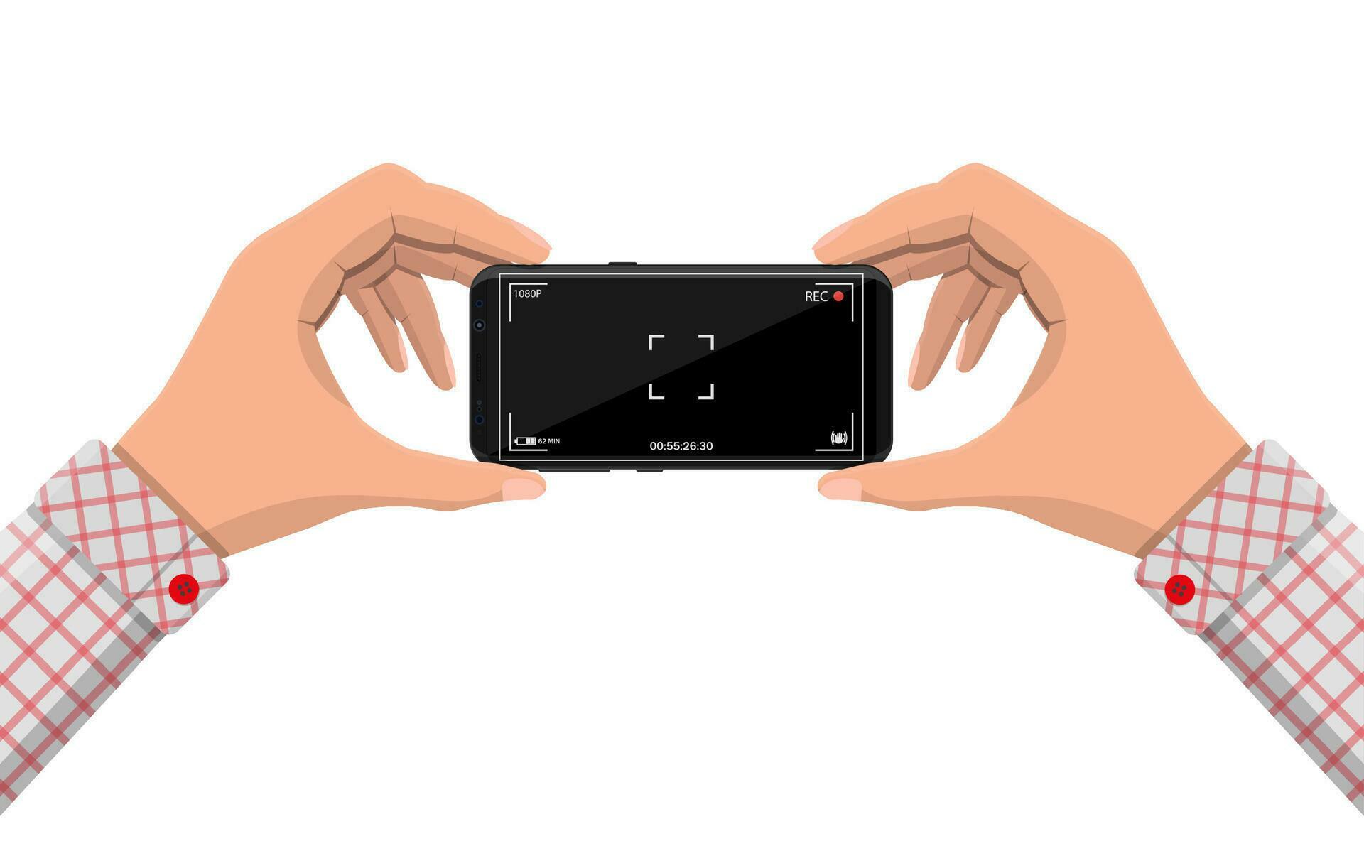 Modern Smartphone With Camera Application User Interface Of Camera Viewfinder Focusing Screen