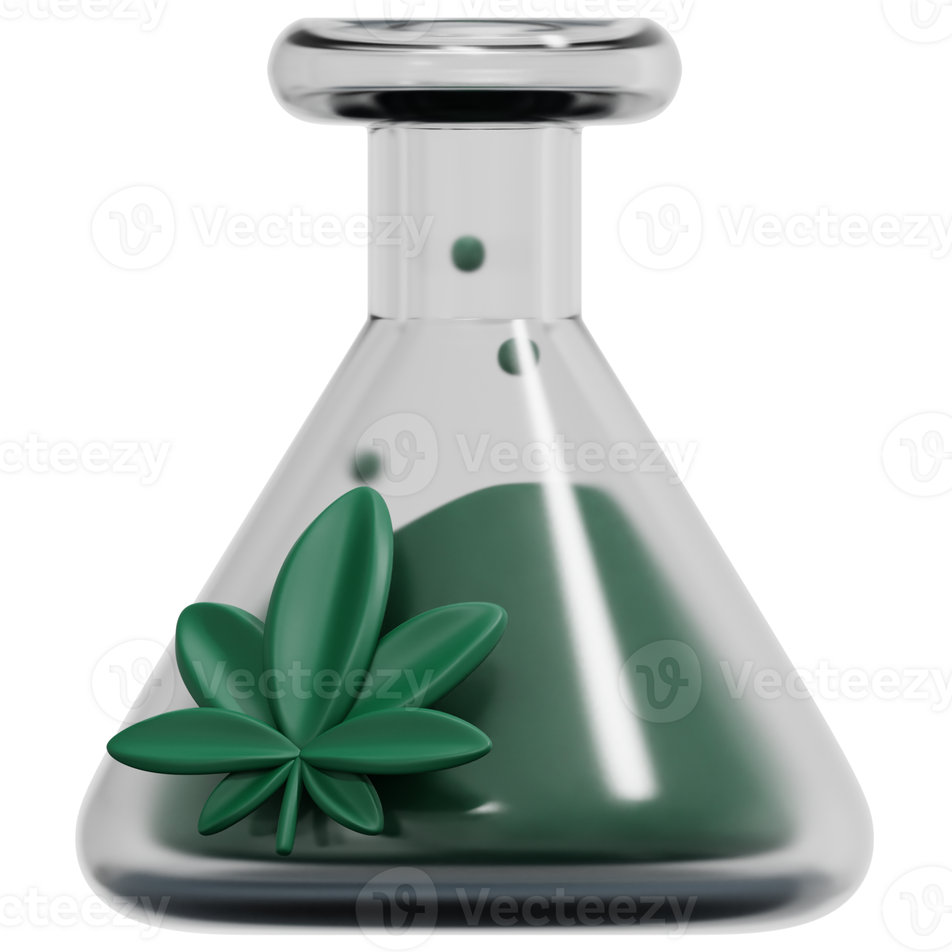 flask 3d render icon illustration 35631714 PNG