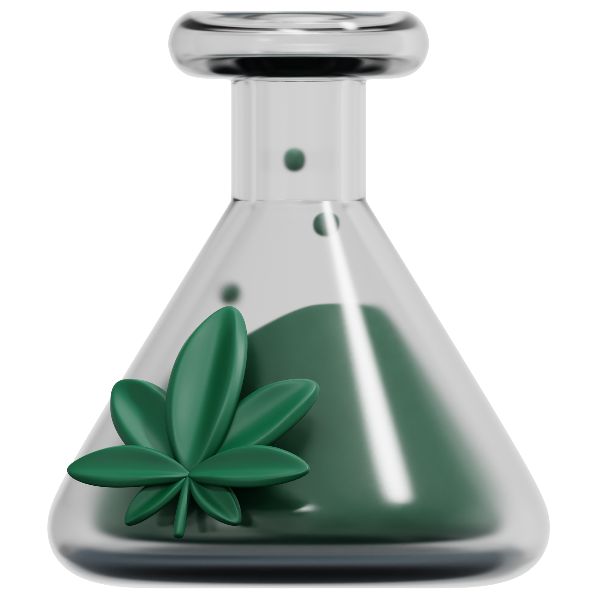 flask 3d render icon illustration 35631714 PNG