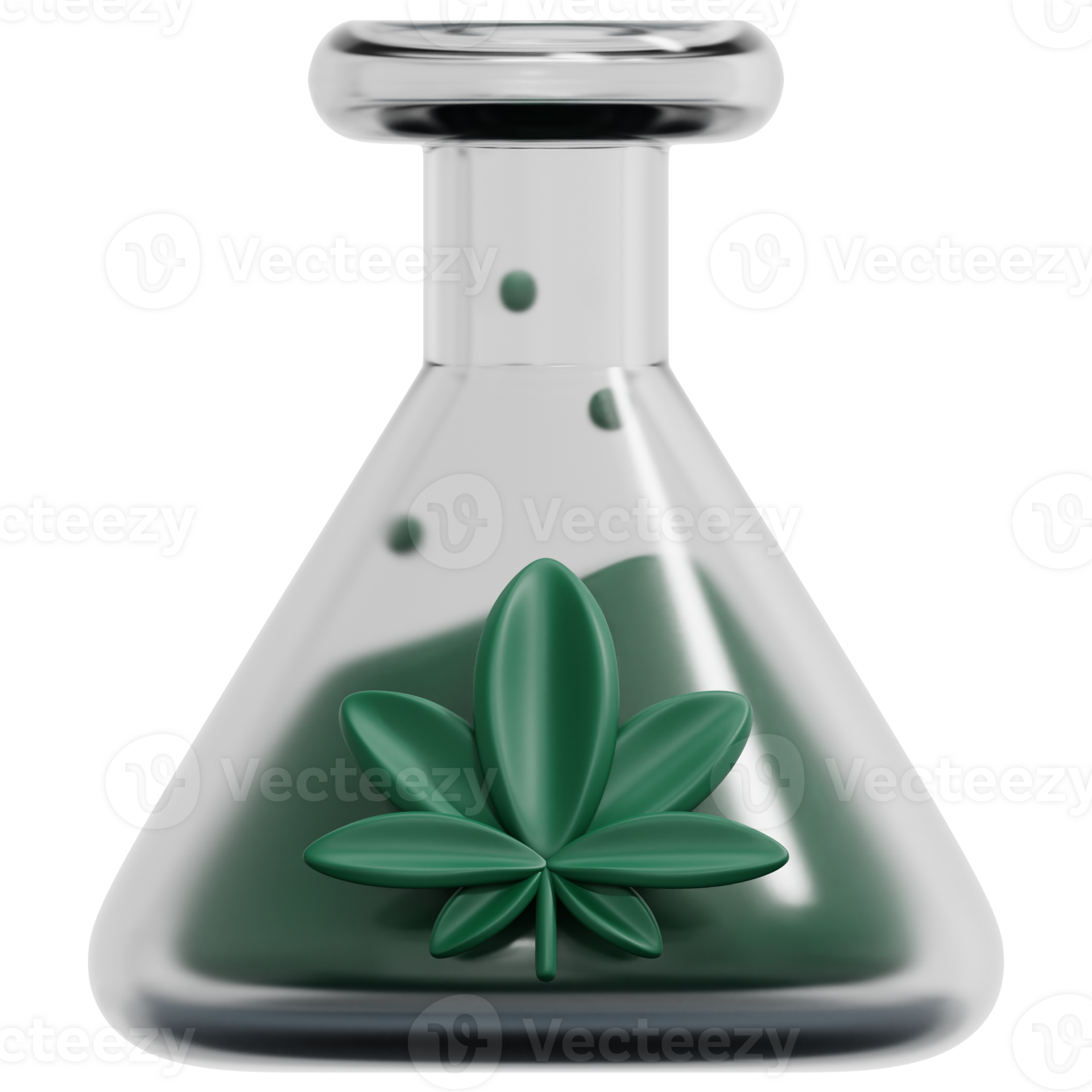 flask 3d render icon illustration 35631720 PNG