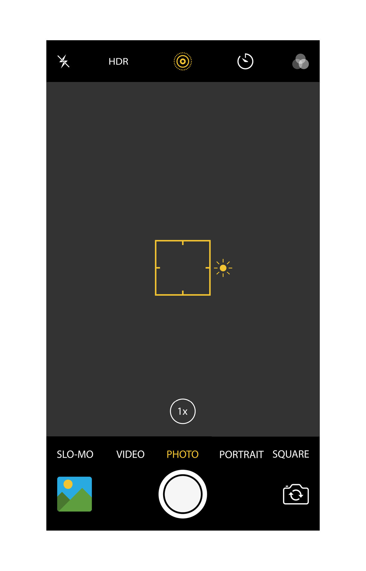 Modern Smartphone Camera Application User Interface Of Camera