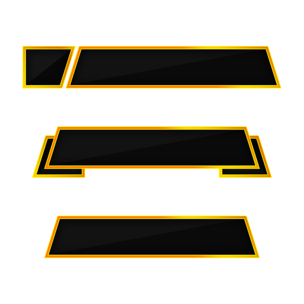 Golden text box title frame border set 35635661 PNG Golden text box title frame border set 35635661 PNG