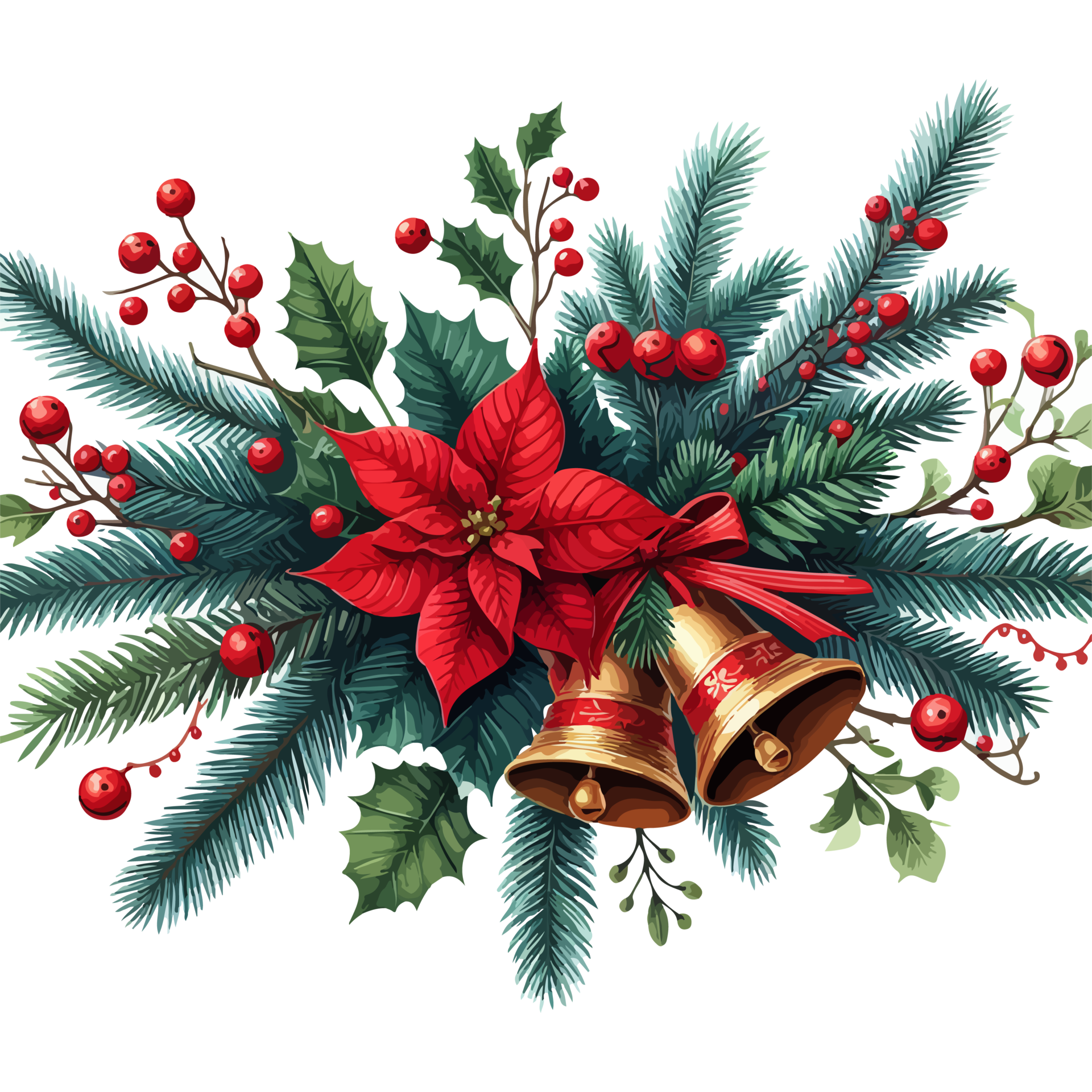 AI generated Christmas bells PNG 35639815 PNG