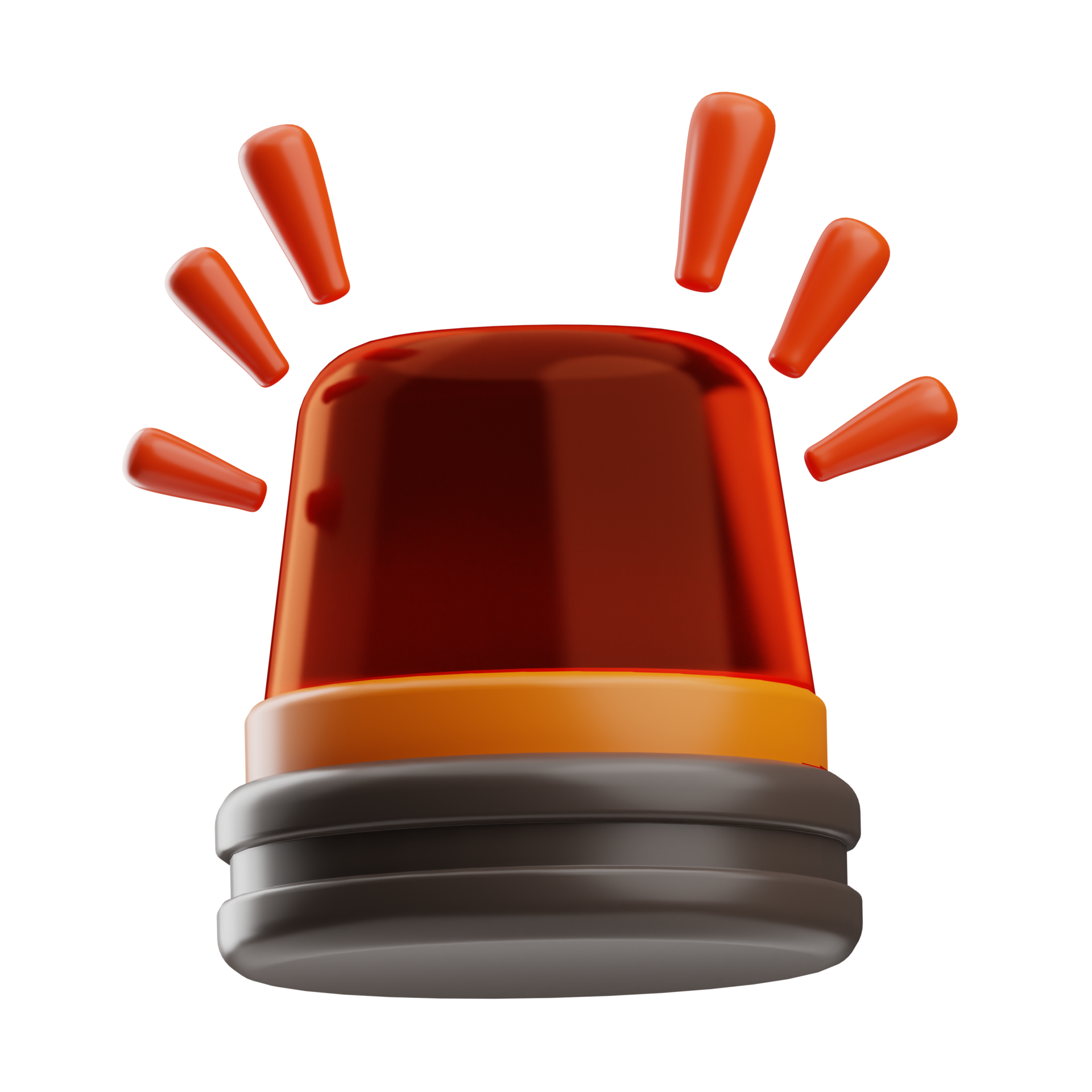 Firefighter Object Siren 3d Illustration 35640553 Png