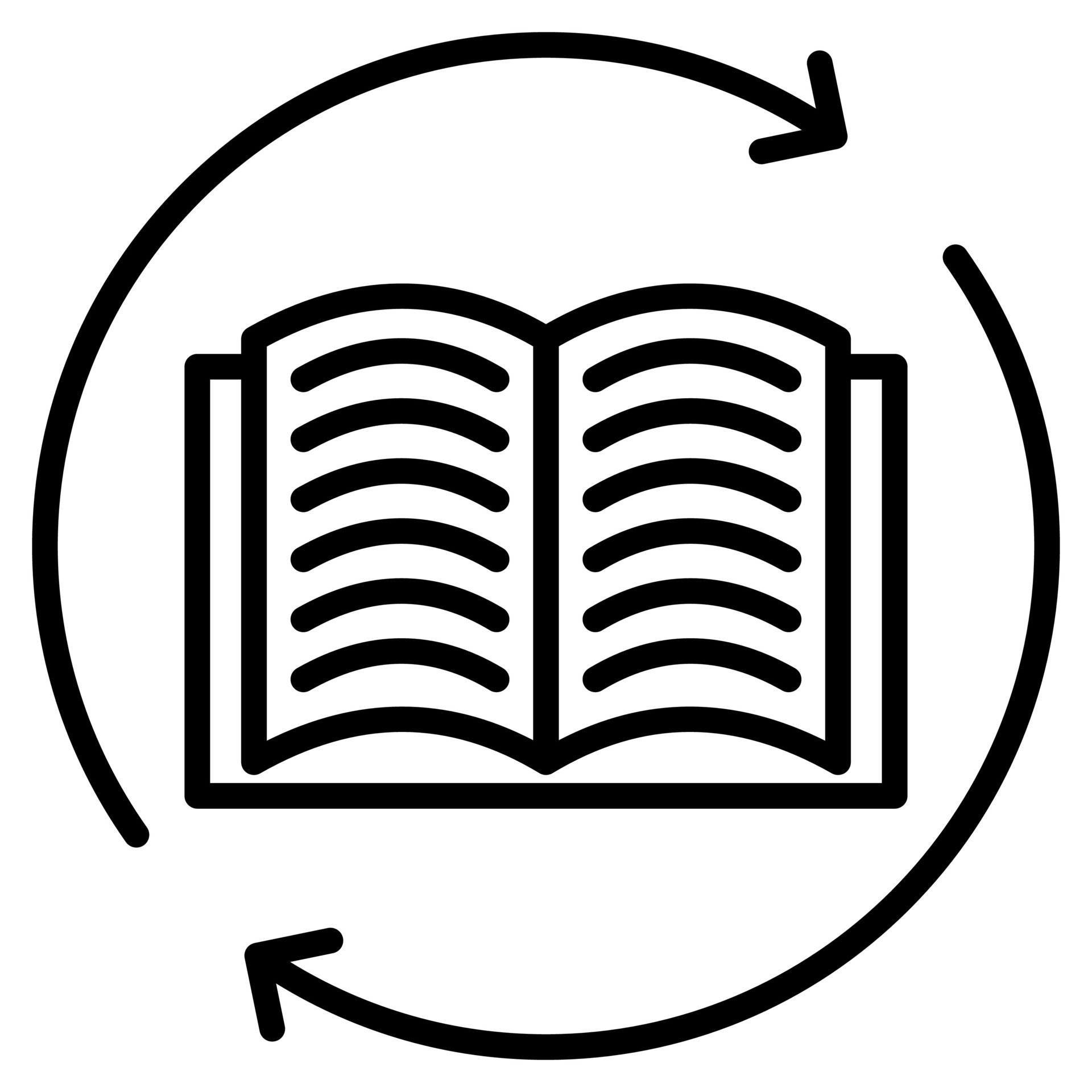 Continuous Learning Icon Line Vector Illustration 35642032 Vector Art