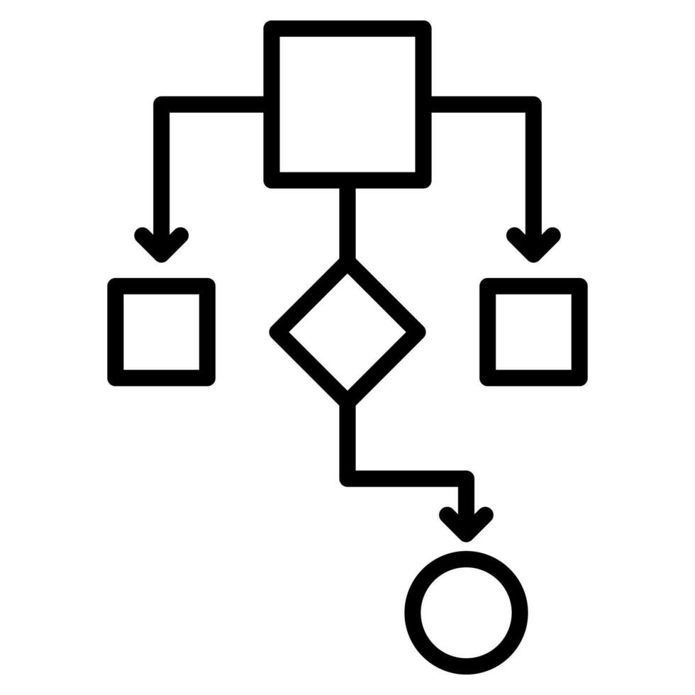 Process Flow Icon line vector illustration 35642075 Vector Art at Vecteezy