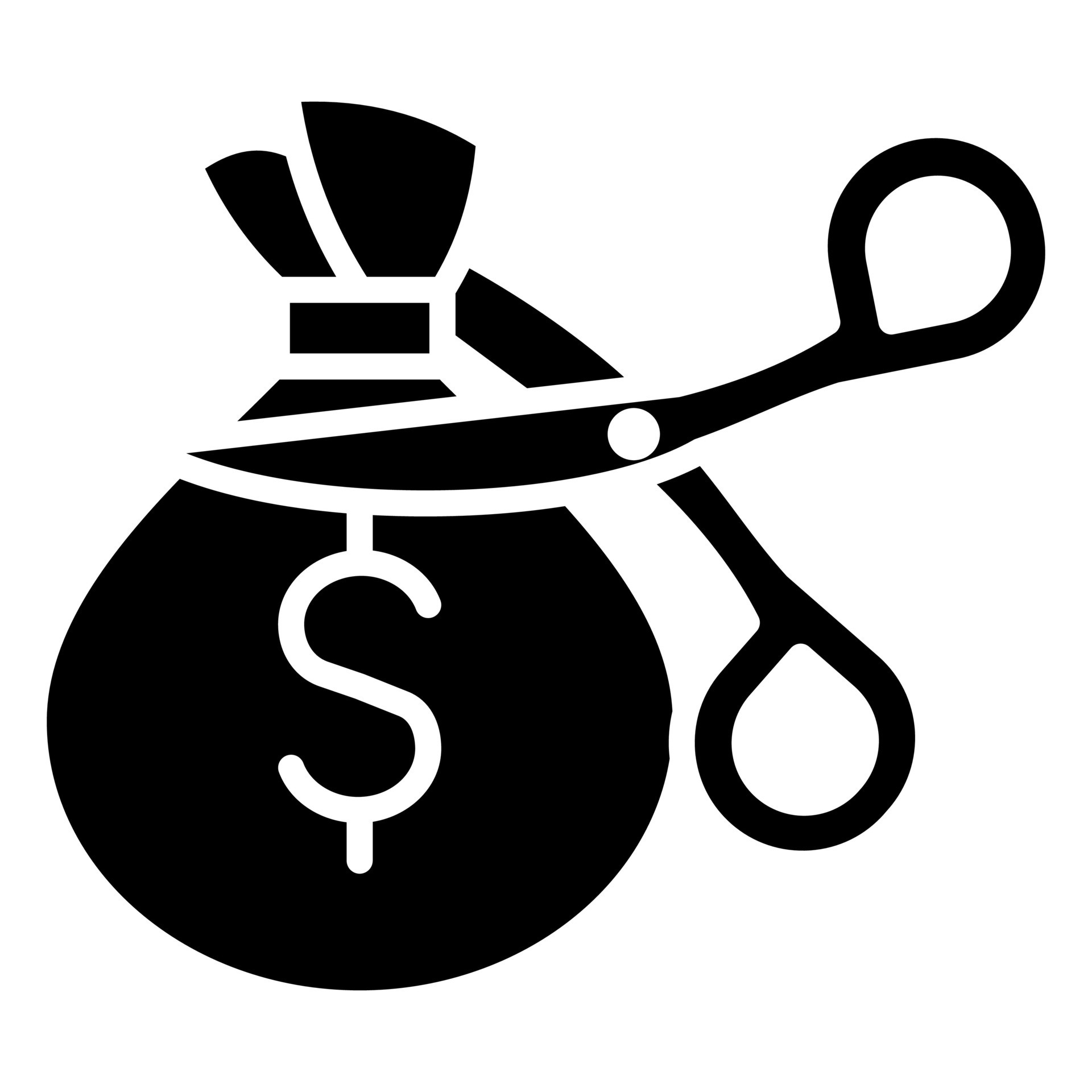 Cost Cutting Icon Line Vector Illustration 35642120 Vector Art At Vecteezy