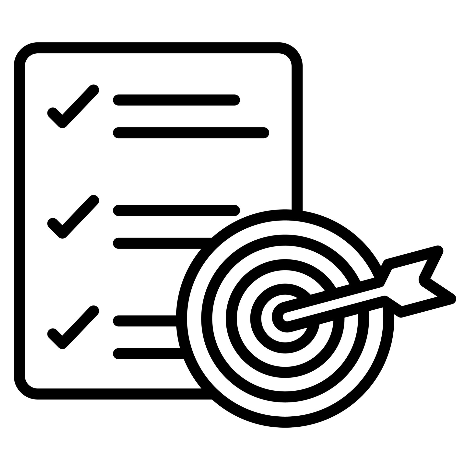 Goal Setting Icon Line Vector Illustration 35642203 Vector Art At Vecteezy