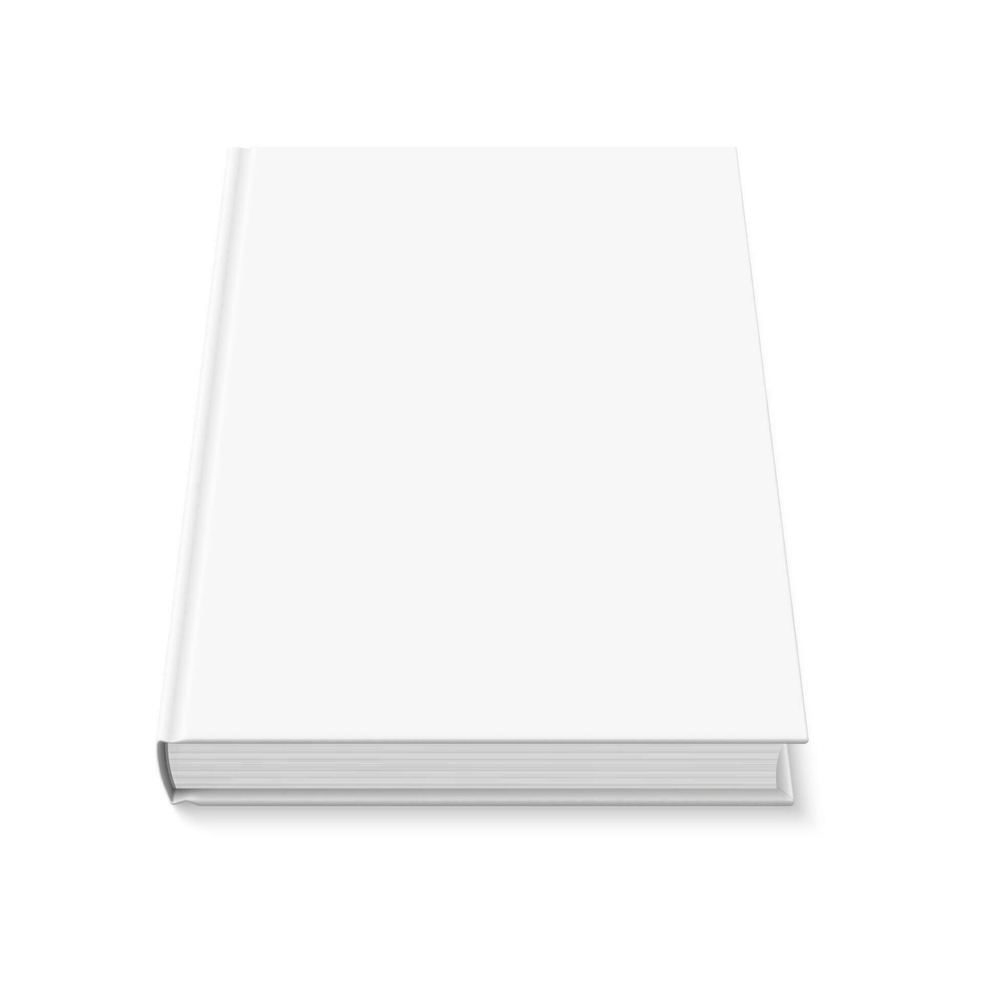 Mock Up Of Book With White Blank Cover Isolated 35642764 Vector Art At