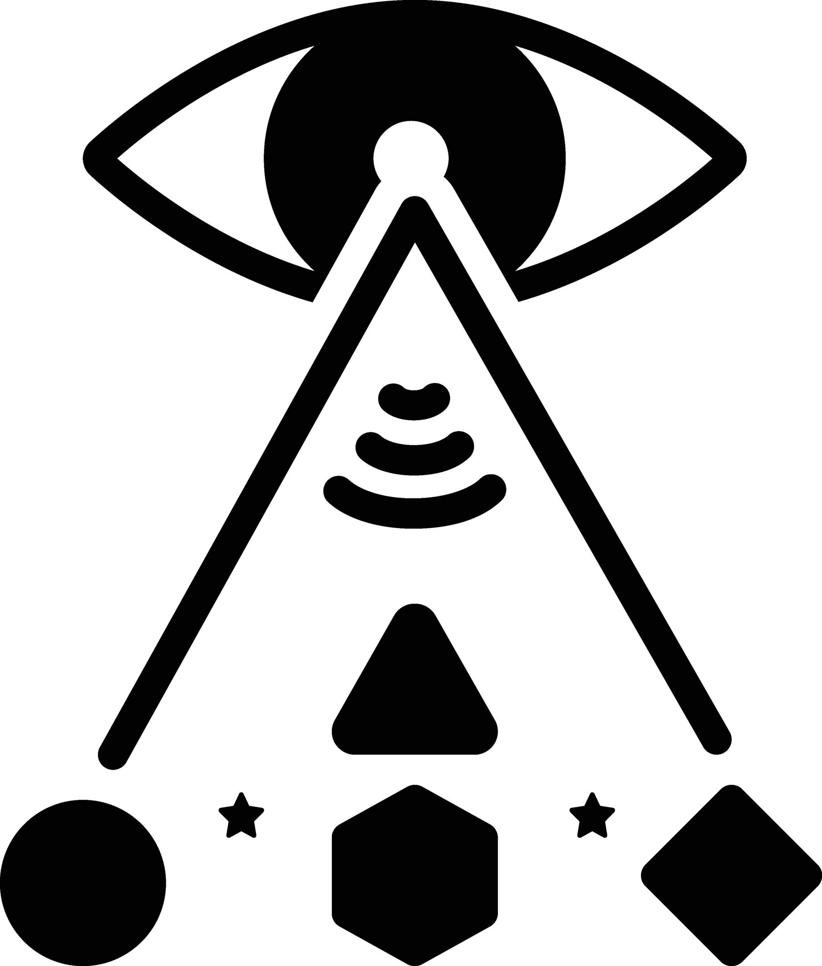 sólido icono para percepción 35643169 Vector en Vecteezy