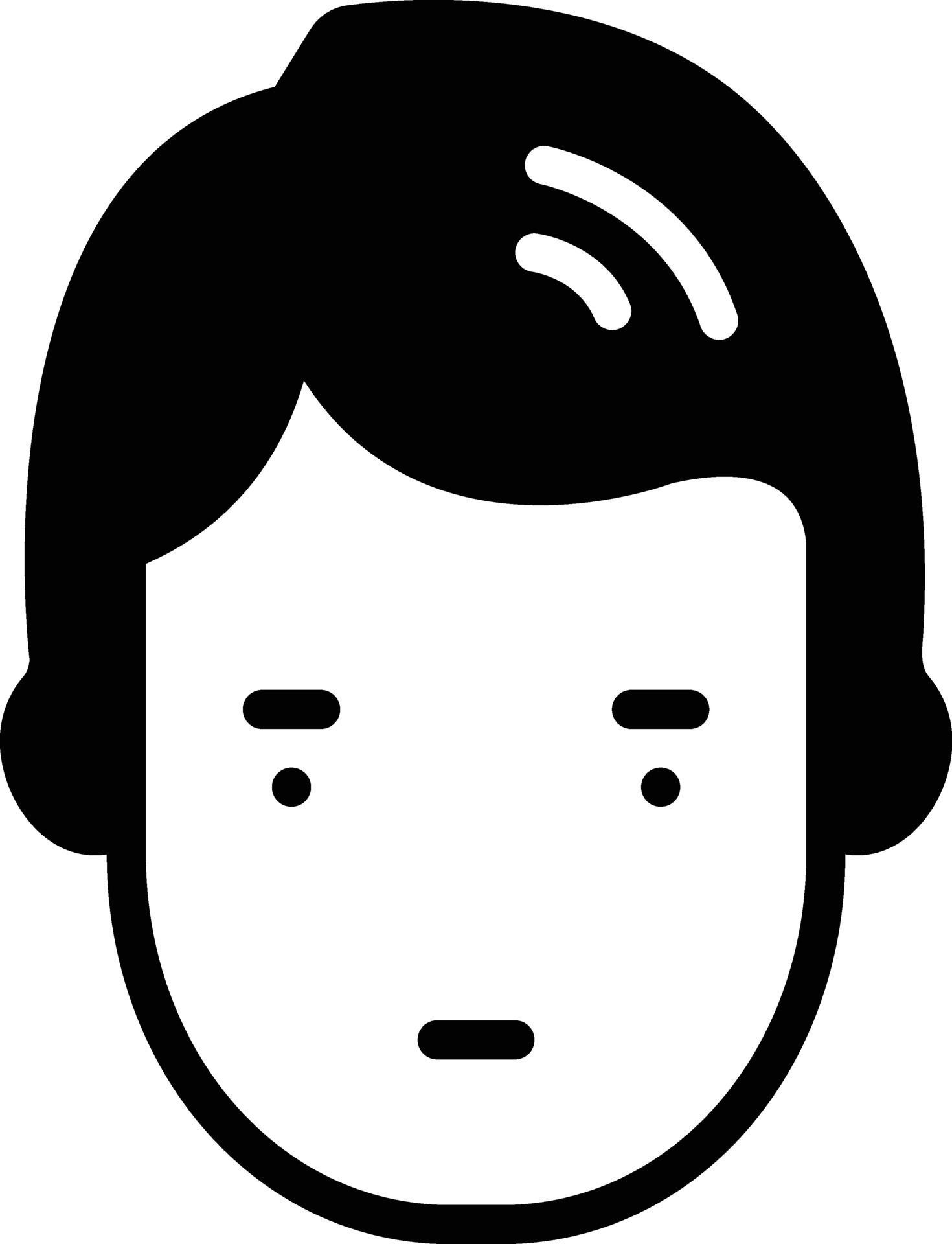Solid icon for head 35643999 Vector Art at Vecteezy