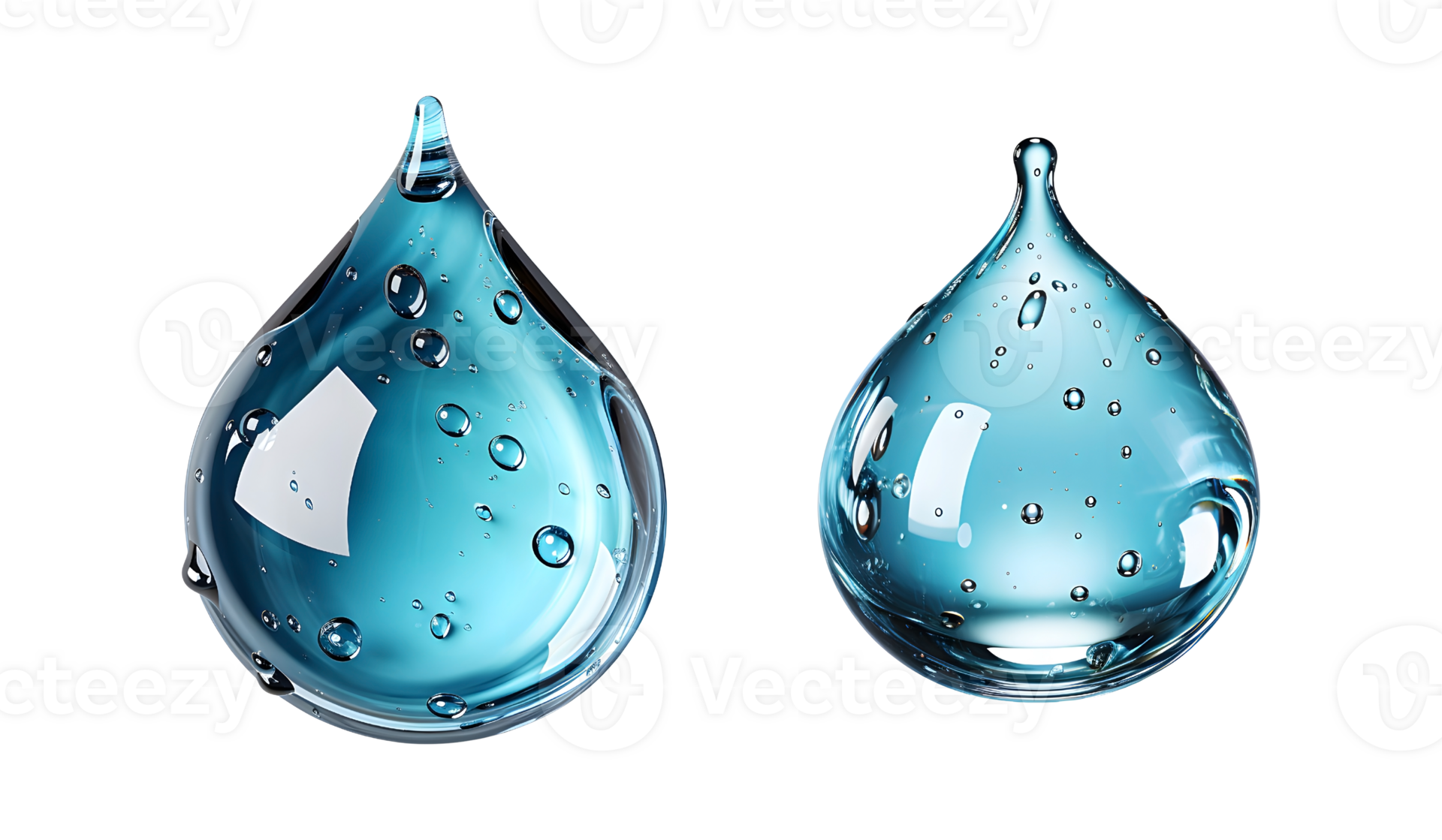 AI generated Refreshing Close Up of Fresh Water Droplets 35644600 PNG