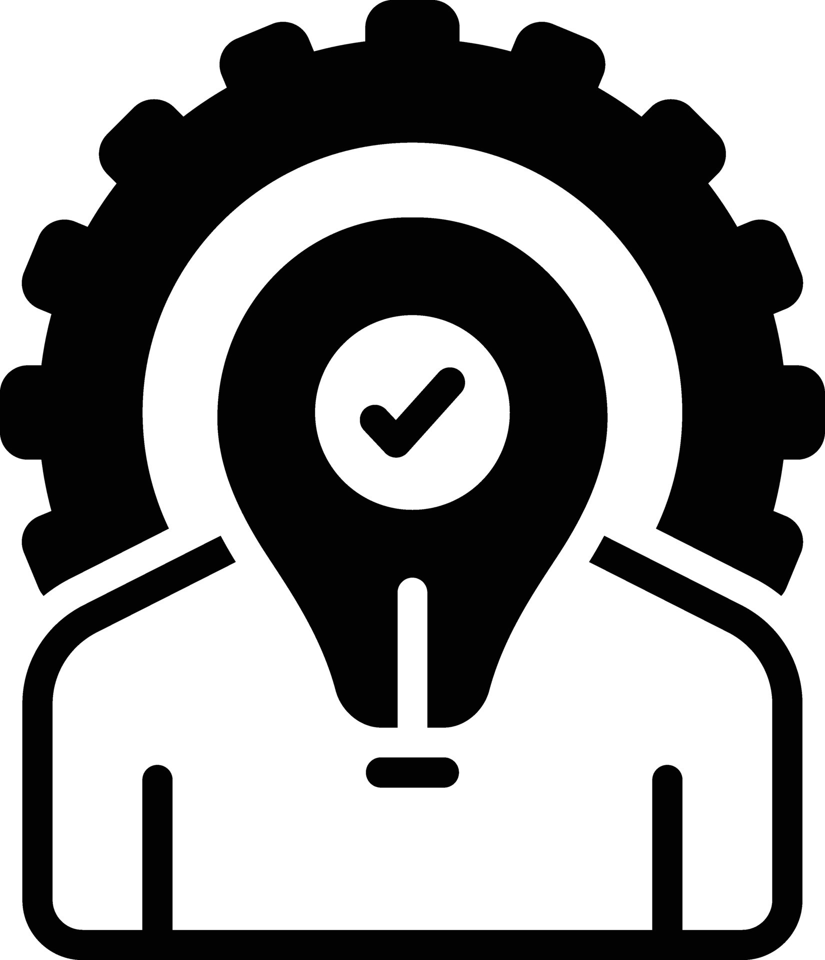Solid icon for solution 35645194 Vector Art at Vecteezy