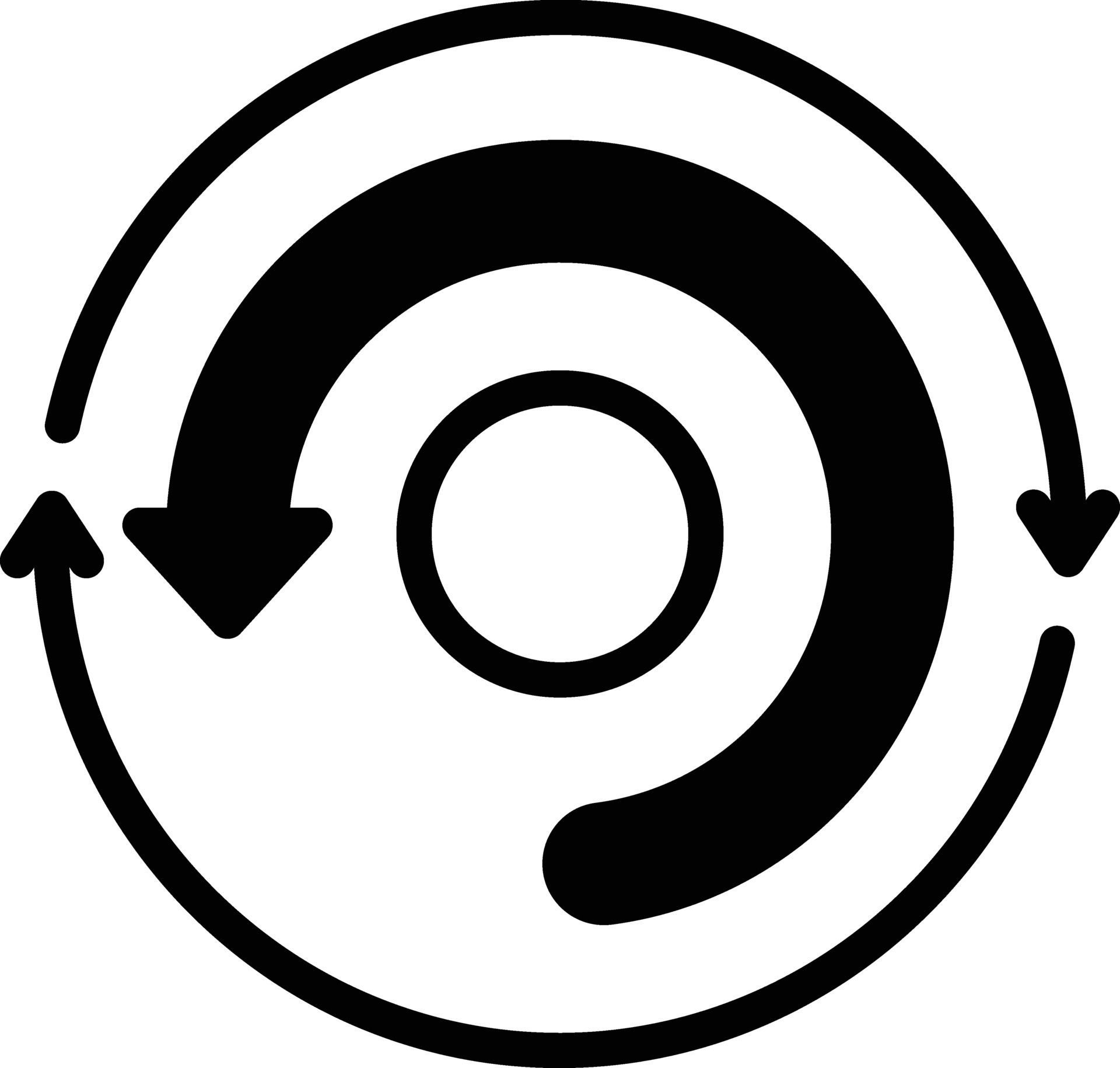 Solid icon for undo 35650011 Vector Art at Vecteezy