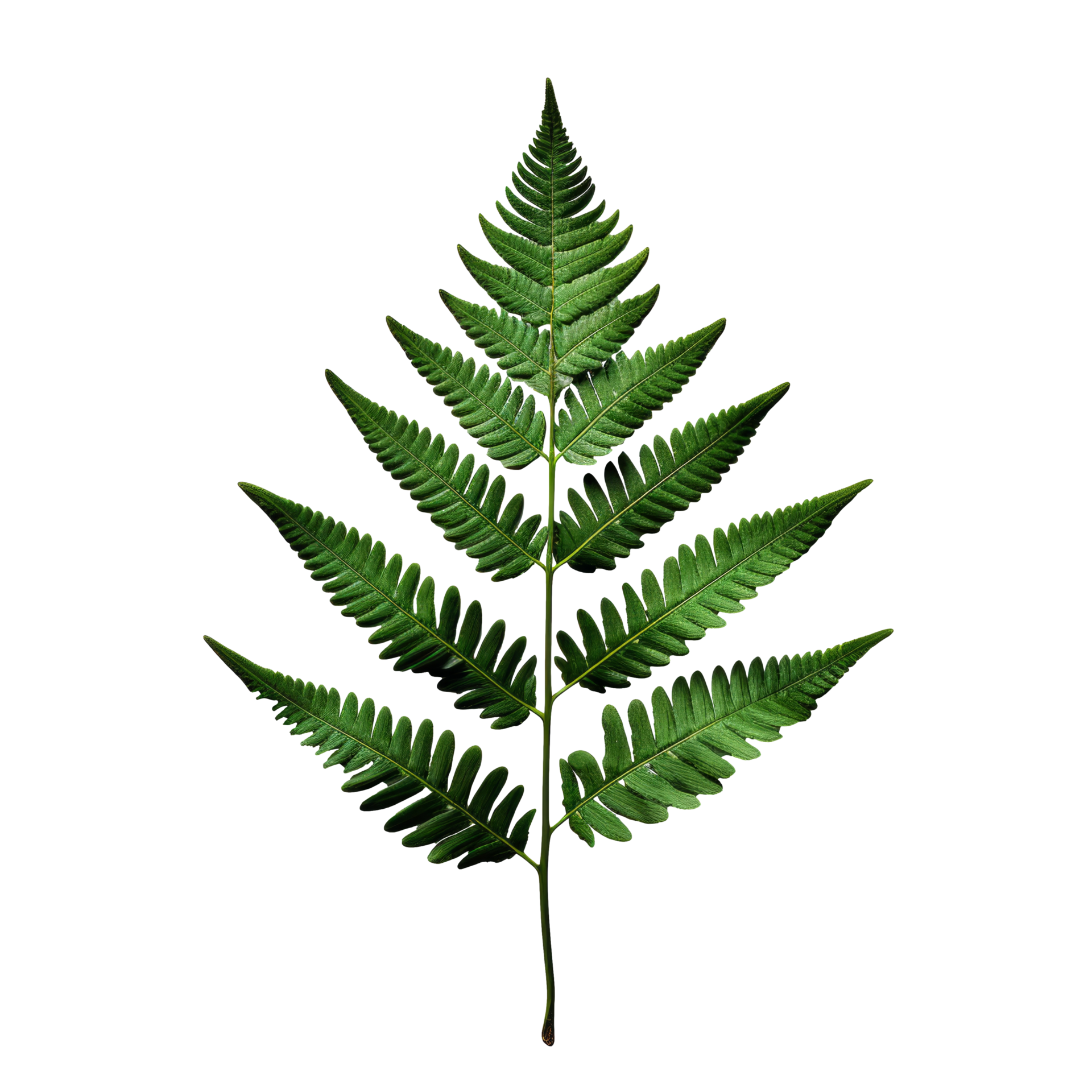 AI generated Green fern leaf on a transparent background created with ... AI generated Green fern leaf on a transparent background created with ...