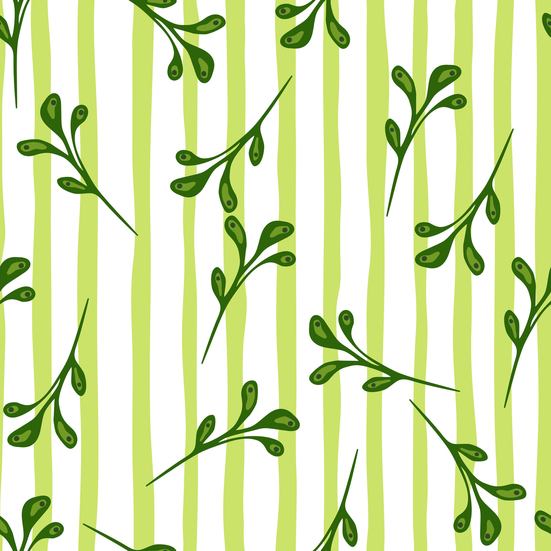 Ornate and organic, this seamless nature-inspired pattern blends doodle ...