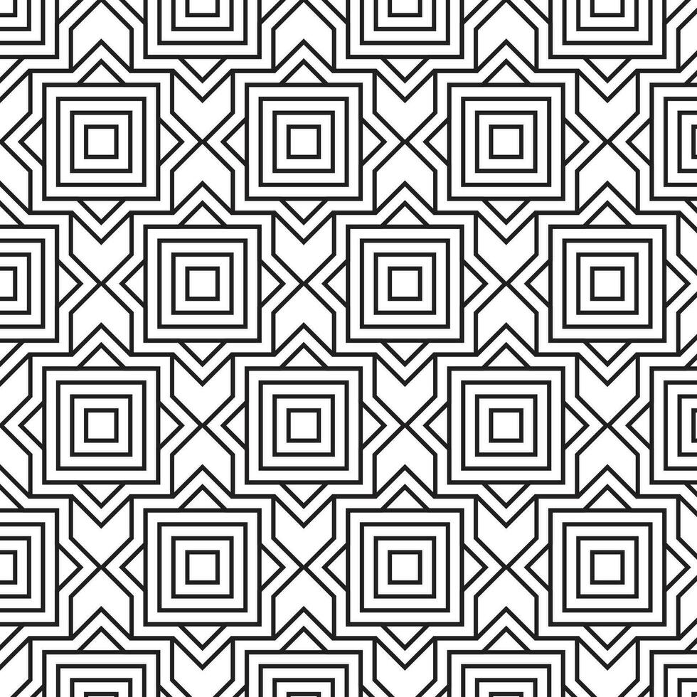 Repeating Geometric Seamless Monochrome Pattern Vector Art 35666136 ...