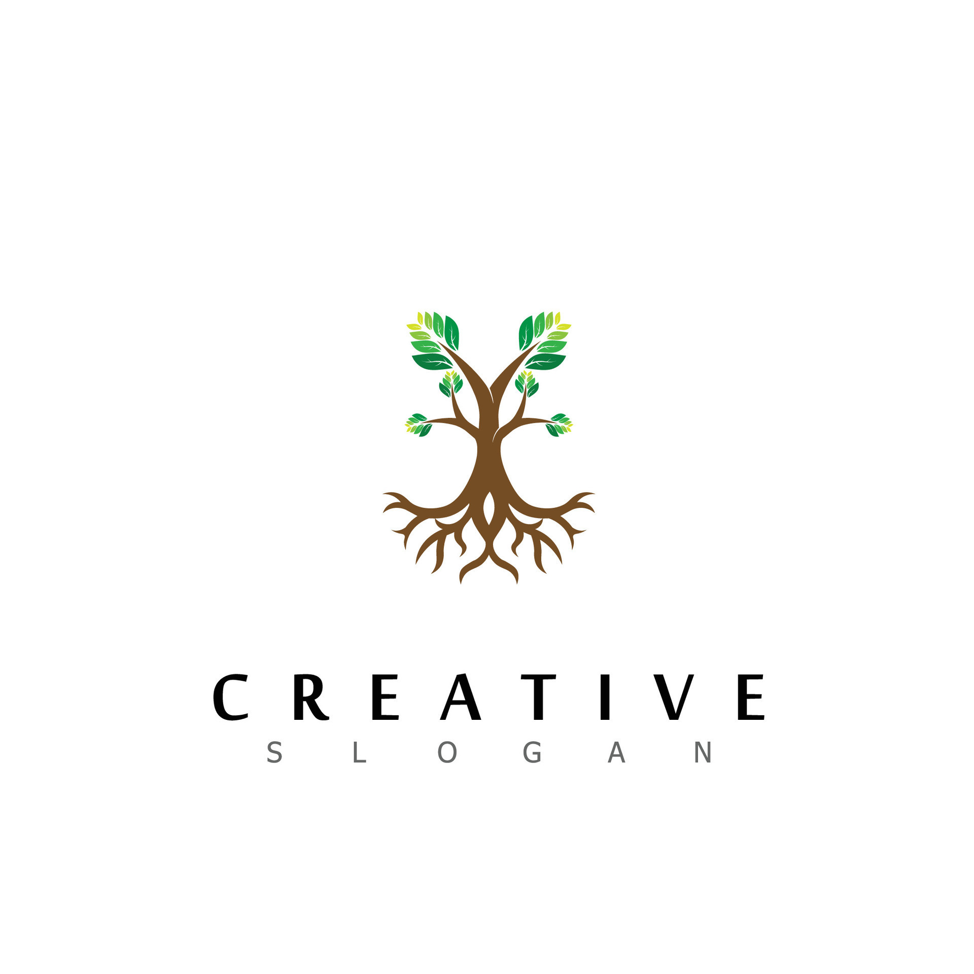 tree logo design natural eco vector leaf growth 35671658 Vector Art at Vecteezy