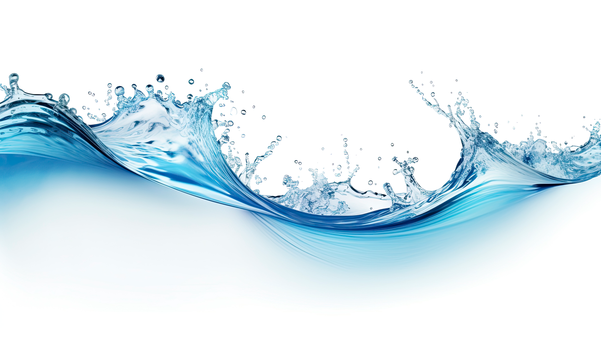 AI generated Water wave splash isolated on transparent background ...