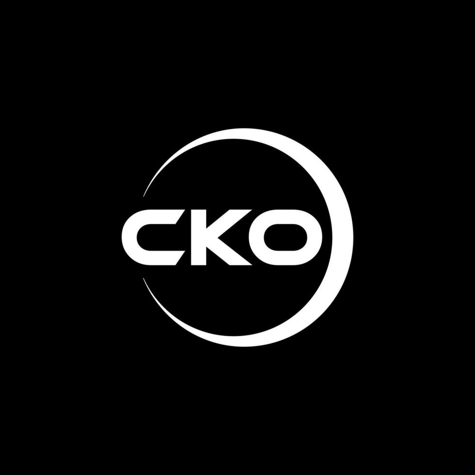 cko letra logo diseño, inspiración para un único identidad. moderno elegancia y creativo diseño ...