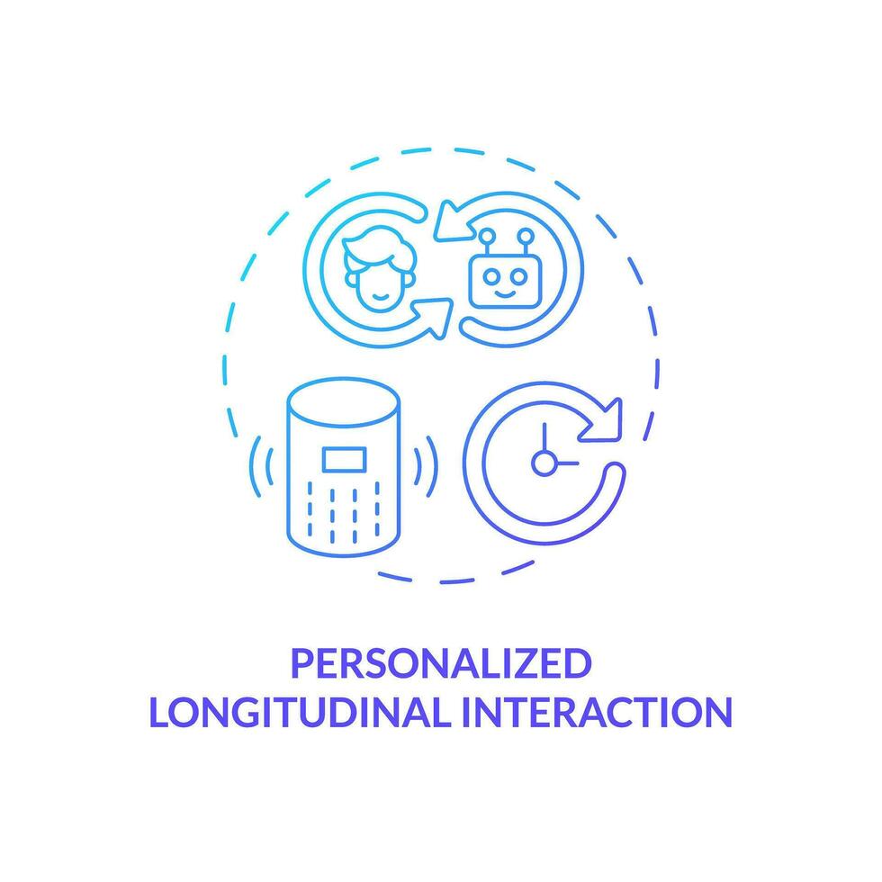 2D thin line gradient icon personalized longitudinal interaction ... 2D thin line gradient icon personalized longitudinal interaction ...