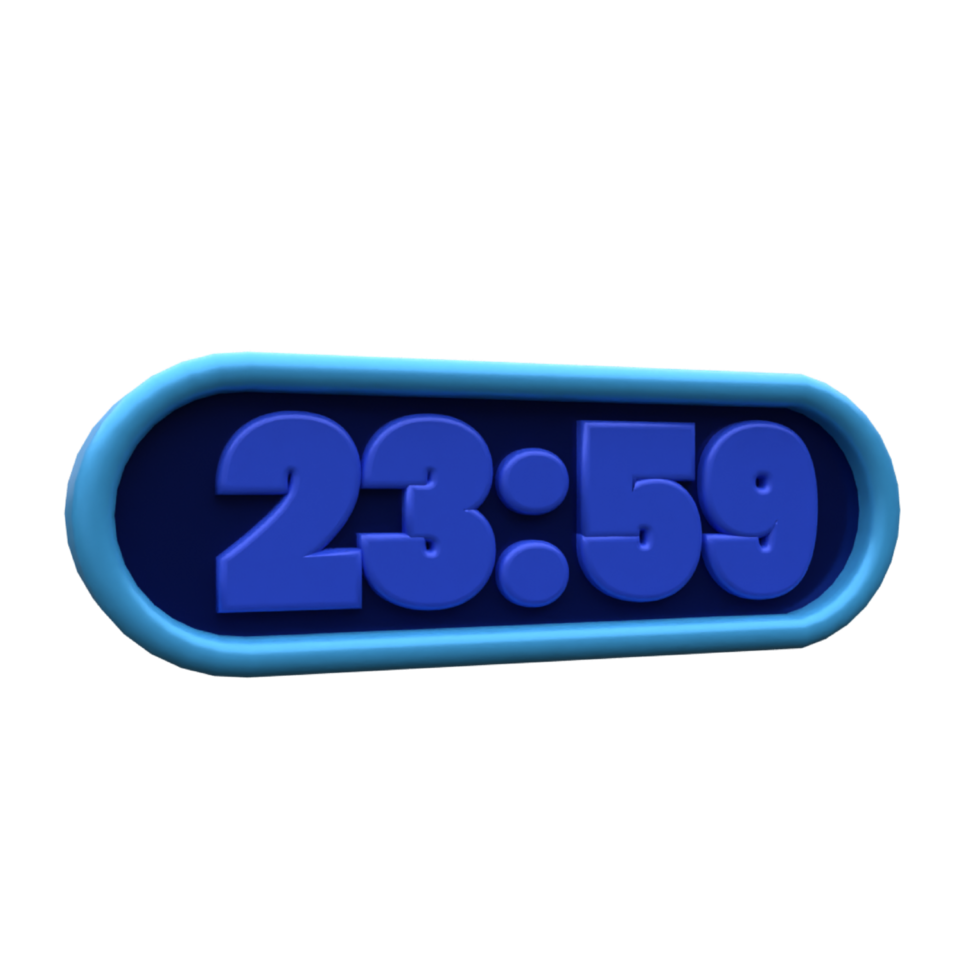 único 3d Representación Reloj Cuenta Regresiva Creativo Icono Simplerealista Vector Ilustración