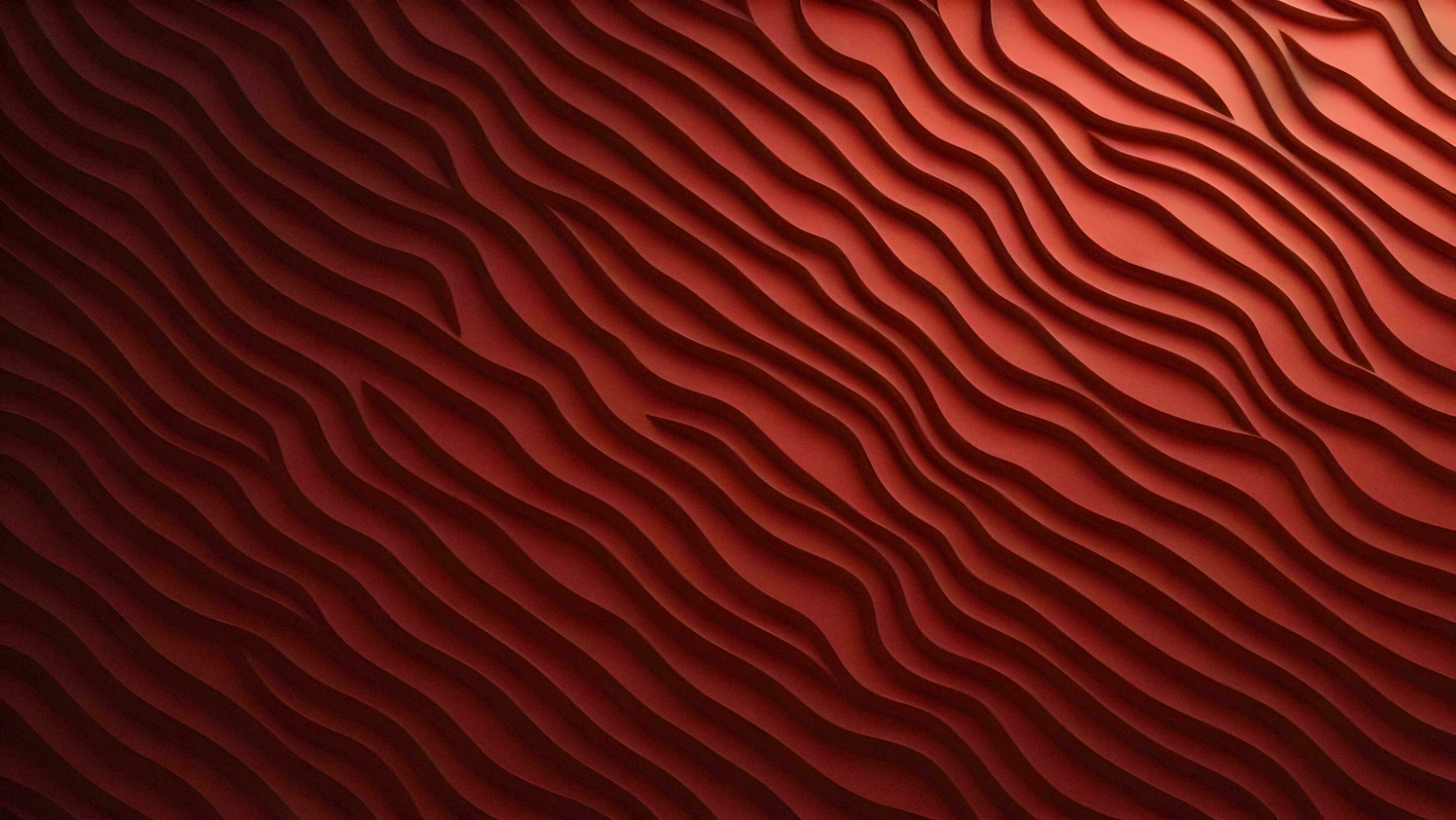 AI generated Red abstract background with waves. generative ai 35678316 ...