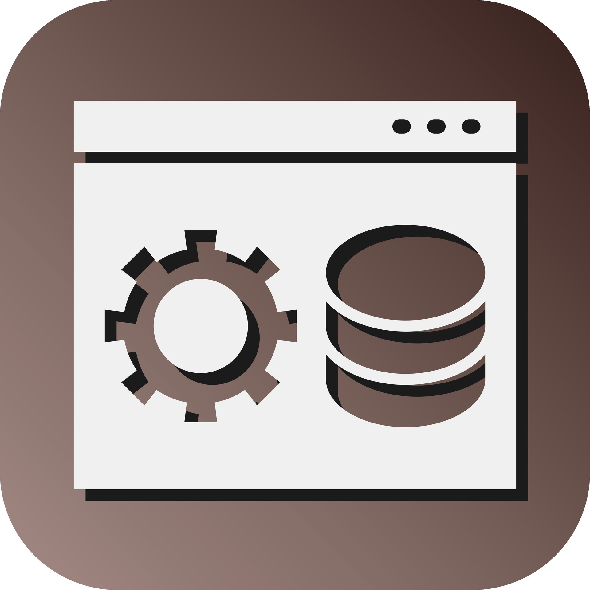 Backend Vector Glyph Gradient Background Icon For Personal And ...