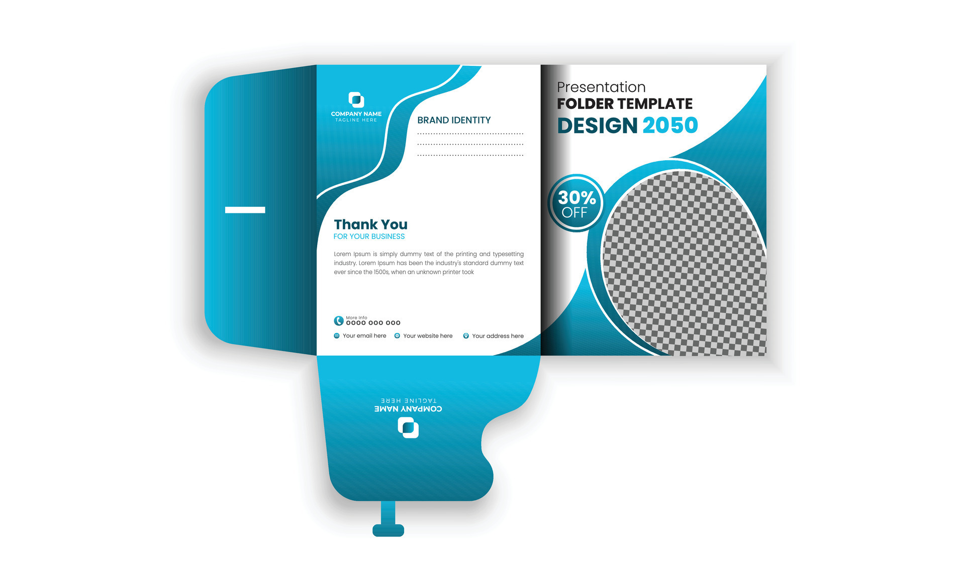 Vector Creative, Simple and professional presentation folder template ...