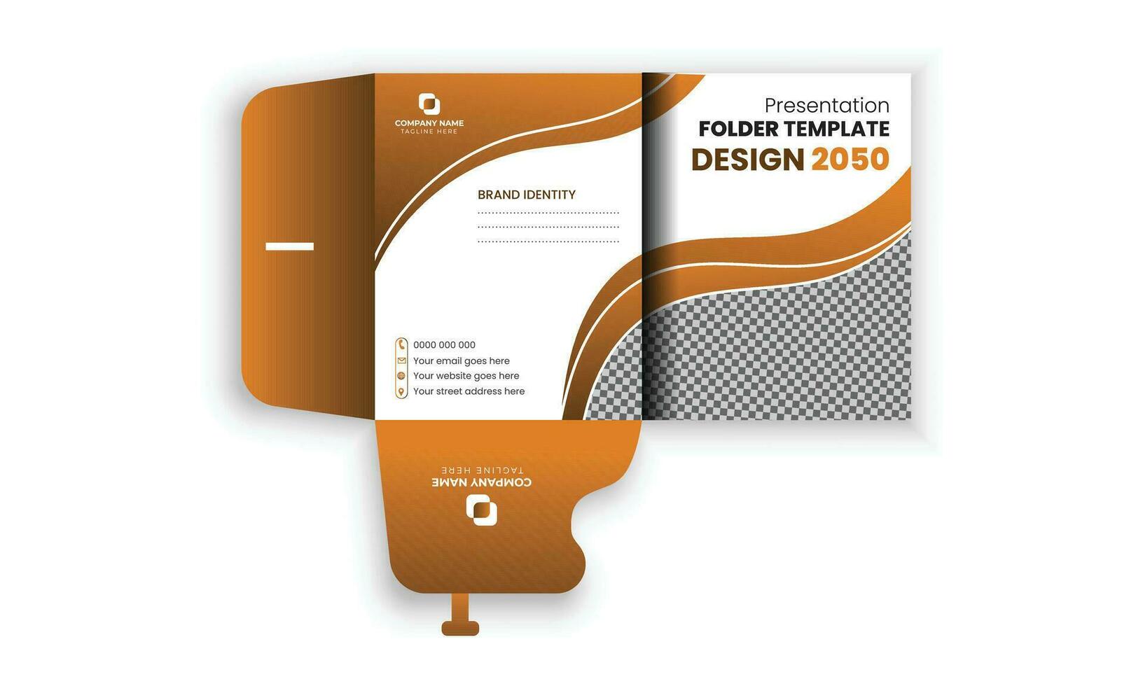 Vector Creative, Simple and professional presentation folder template ...