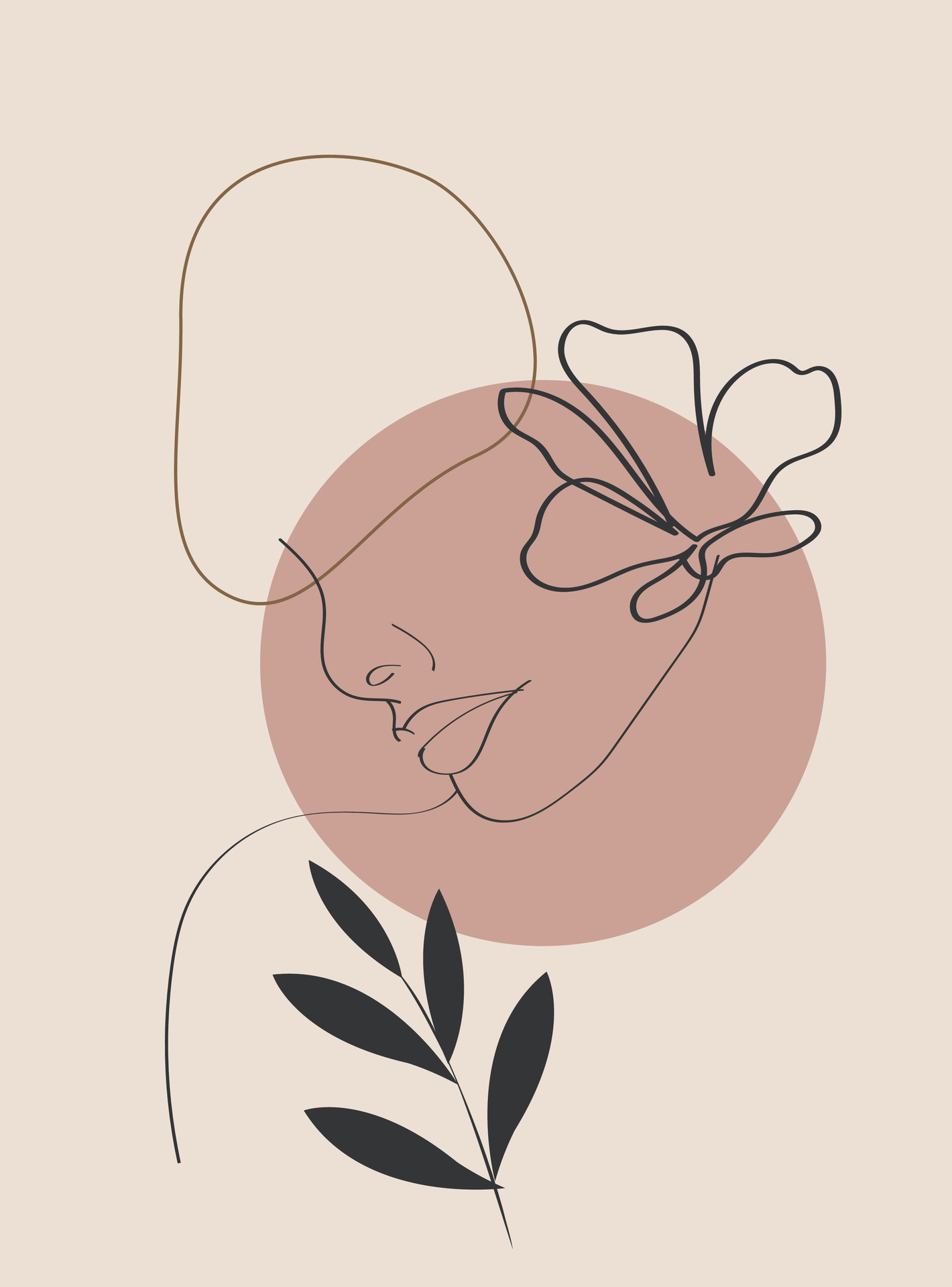 Minimal Art drawing lines with abstract shapes.Art Abstract Design for ...