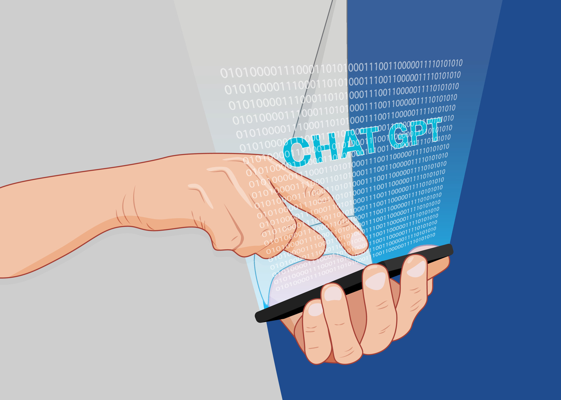 Chatting With Ai Chat Gpt Using Artificial Intelligence Vector Illustration Generating Ideas